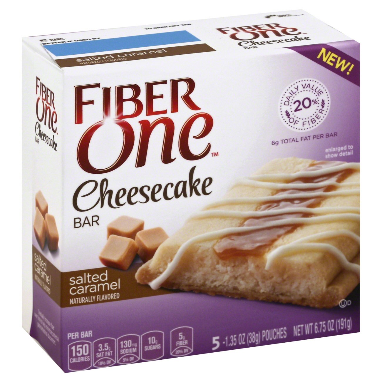 Fiber One Salted Caramel Cheesecake Bars - Shop Granola & snack bars at ...
