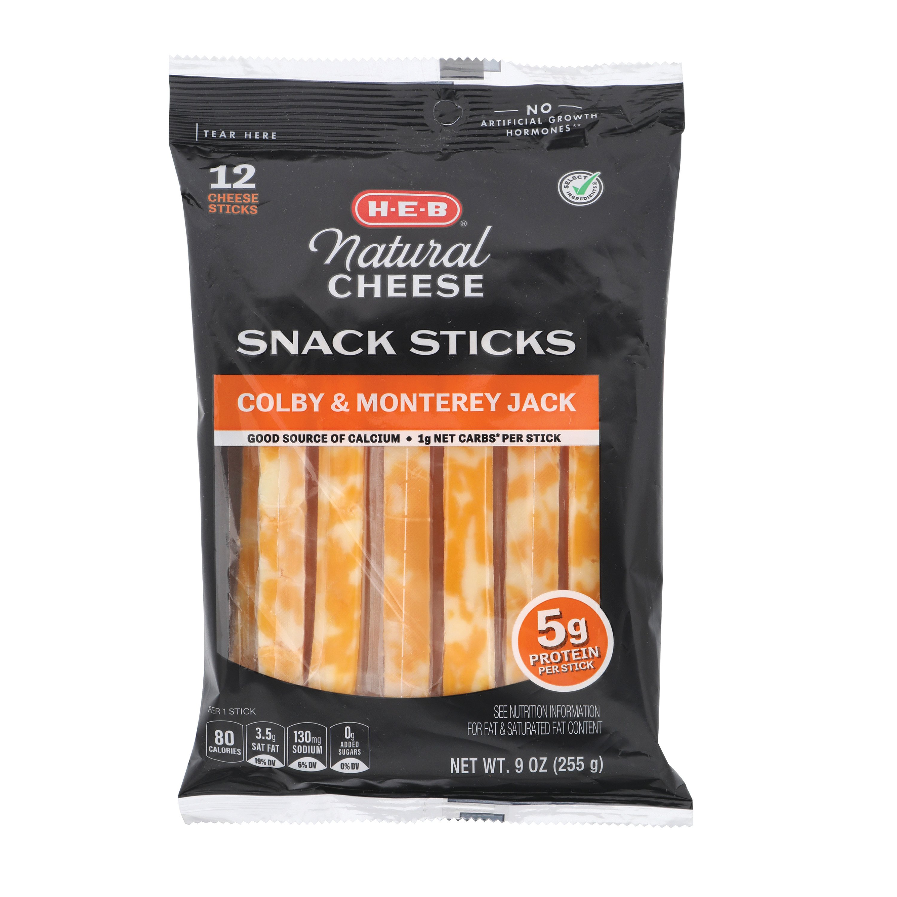 H-E-B Colby & Monterey Jack Cheese Sticks, 12 ct - Shop Cheese at H-E-B