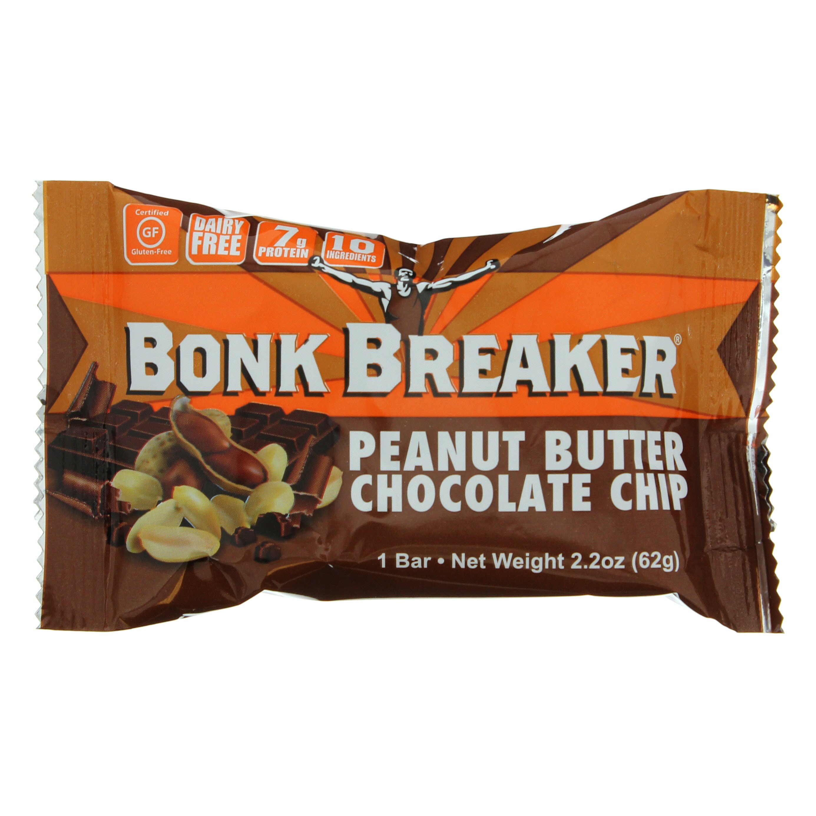 Bonk Breaker High Protein Bar, Peanut Butter Chocolate Chip - Shop ...