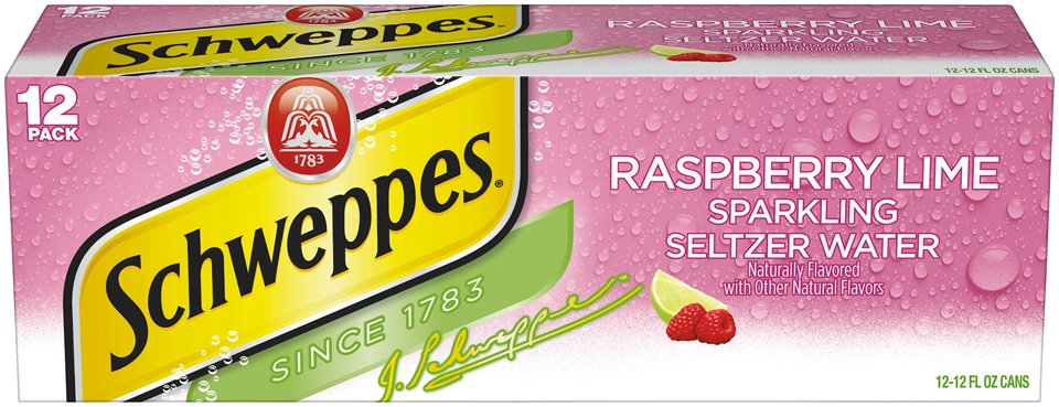 Schweppes Raspberry Lime Sparkling Seltzer Water - Shop Water at H-E-B