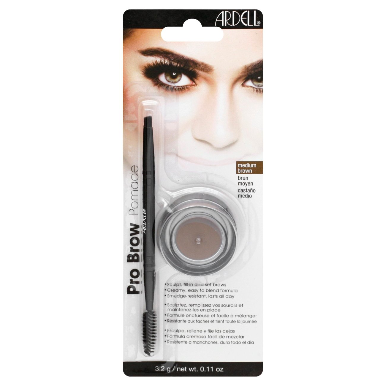 Ardell Brow Pomade With Brush, Medium Brown - Shop Brow pencils ...