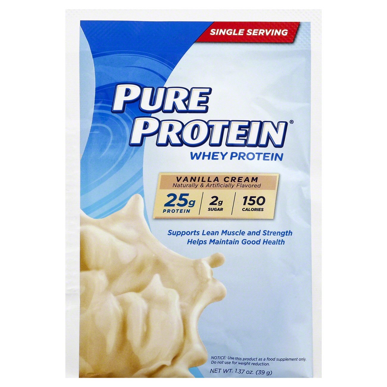 Pure Protein Whey Protein Powder, Vanilla Single - Shop Diet & fitness ...