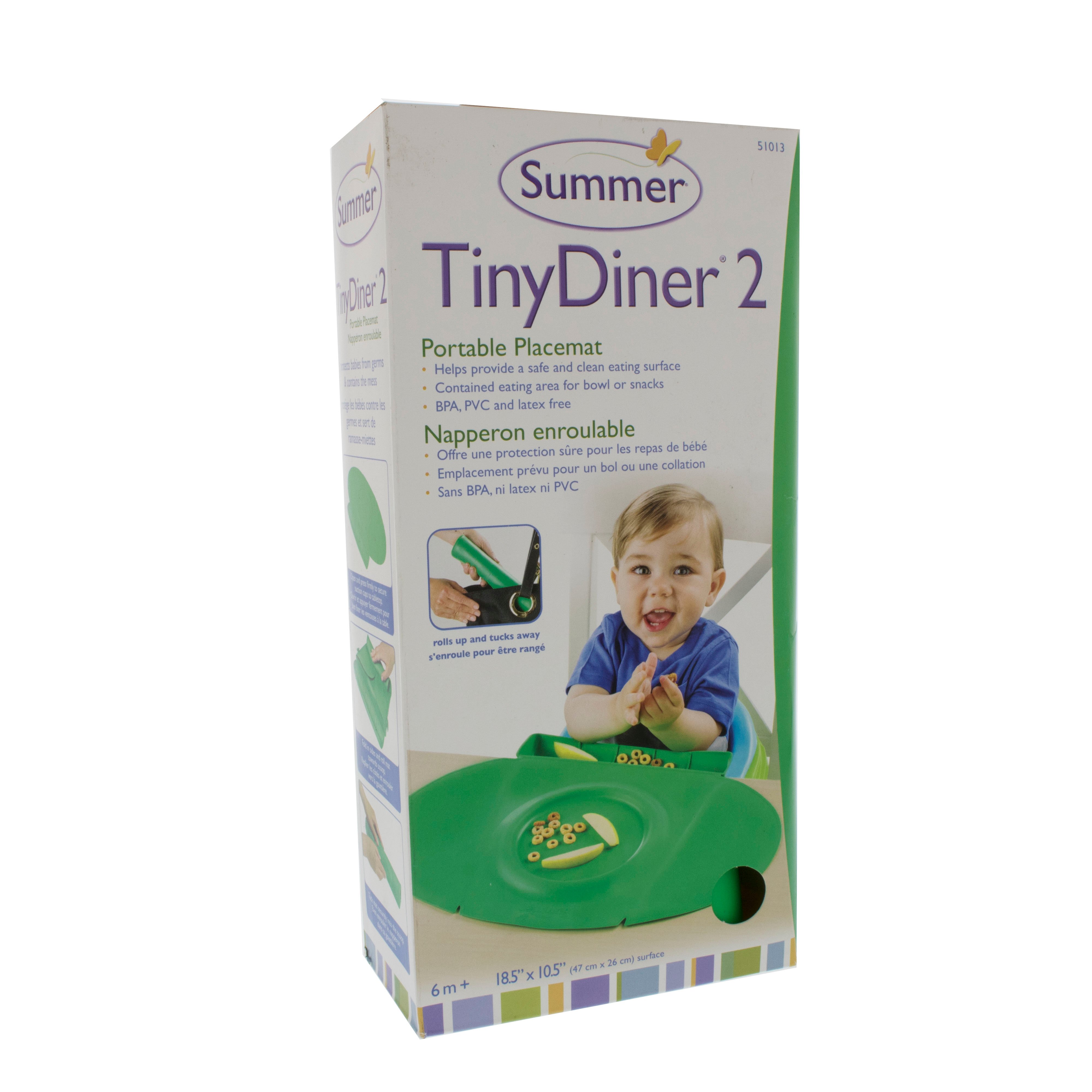 Summer Infant Tiny Diner 2 Portable Placemat, Green - Shop Dishes & utensils at H-E-B