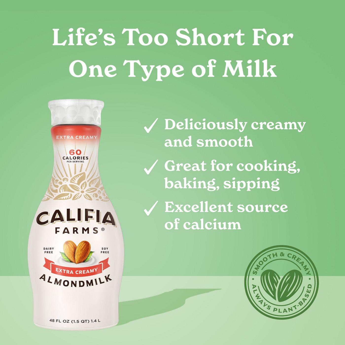 Califia Farms Extra Creamy Almond Milk - Shop Milk at H-E-B