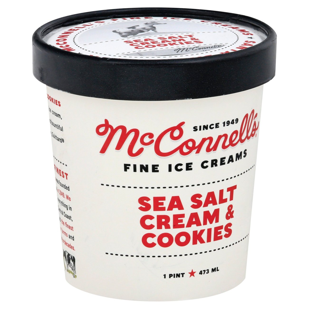 McConnell's Sea Salt Cream & Cookies Ice Cream - Shop Ice cream at H-E-B