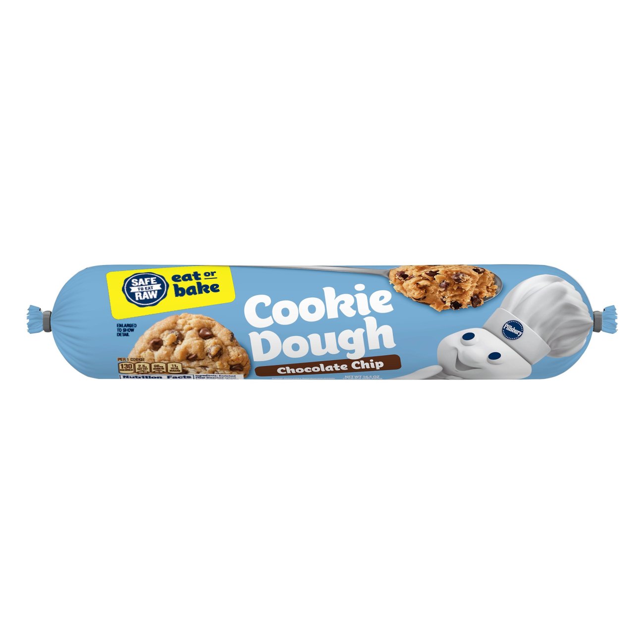 Pillsbury Chocolate Chip Cookie Dough - Shop Biscuit & cookie dough at ...