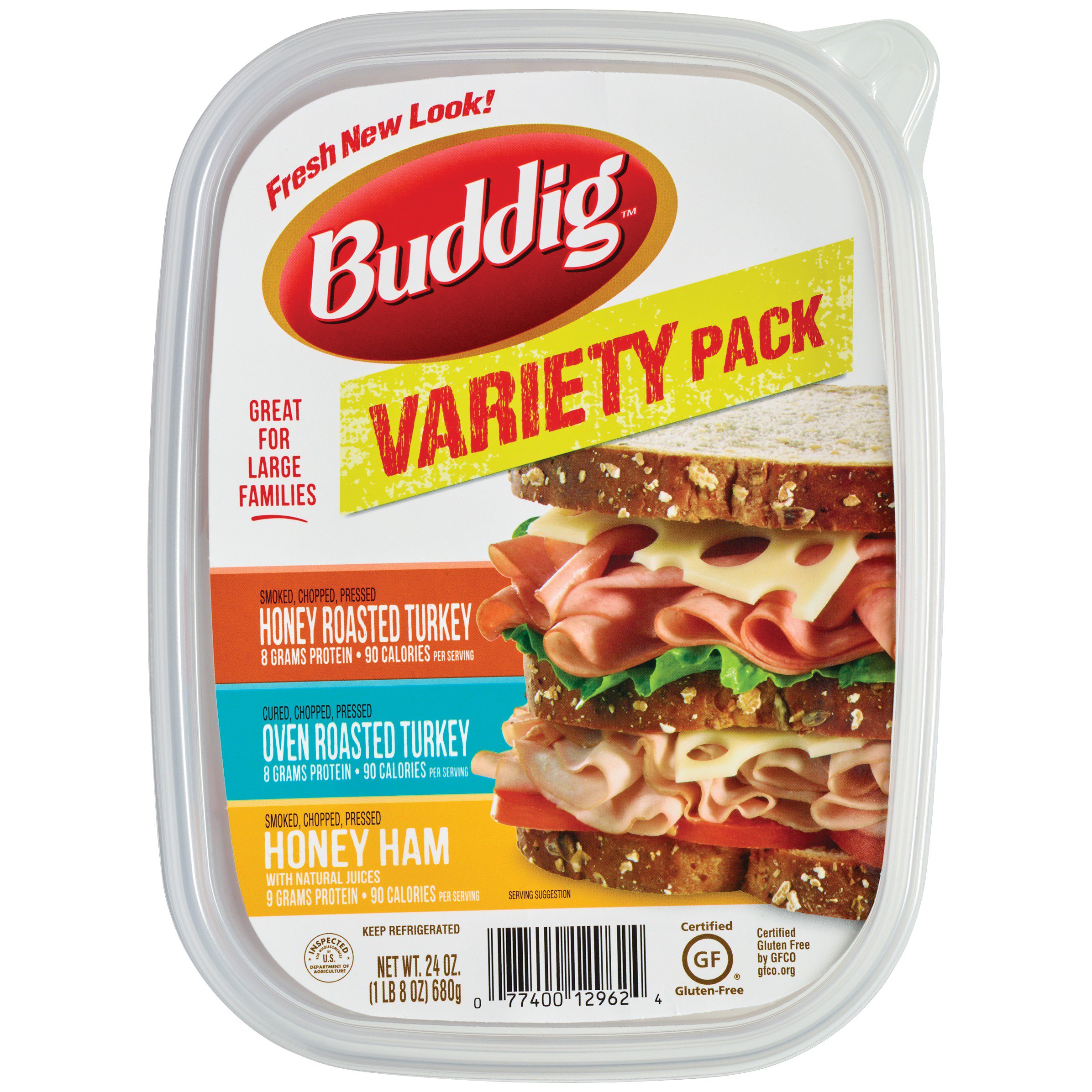 Buddig Honey Ham & Oven Roasted Turkey Variety Pack - Shop Meat at H-E-B