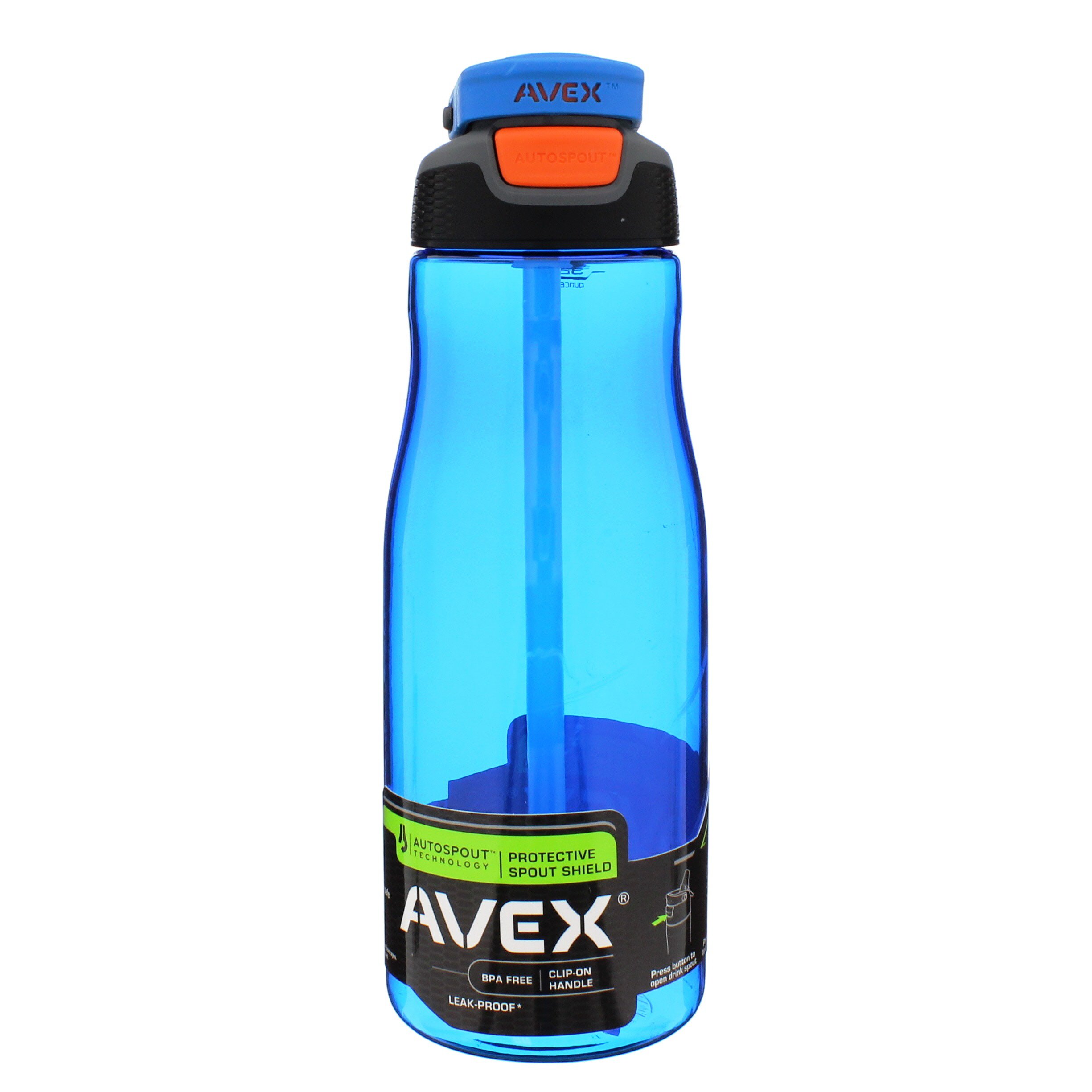 Avex Brazos Autoseal Blue Water Bottle, 32oz - Shop Travel & To-Go at H-E-B