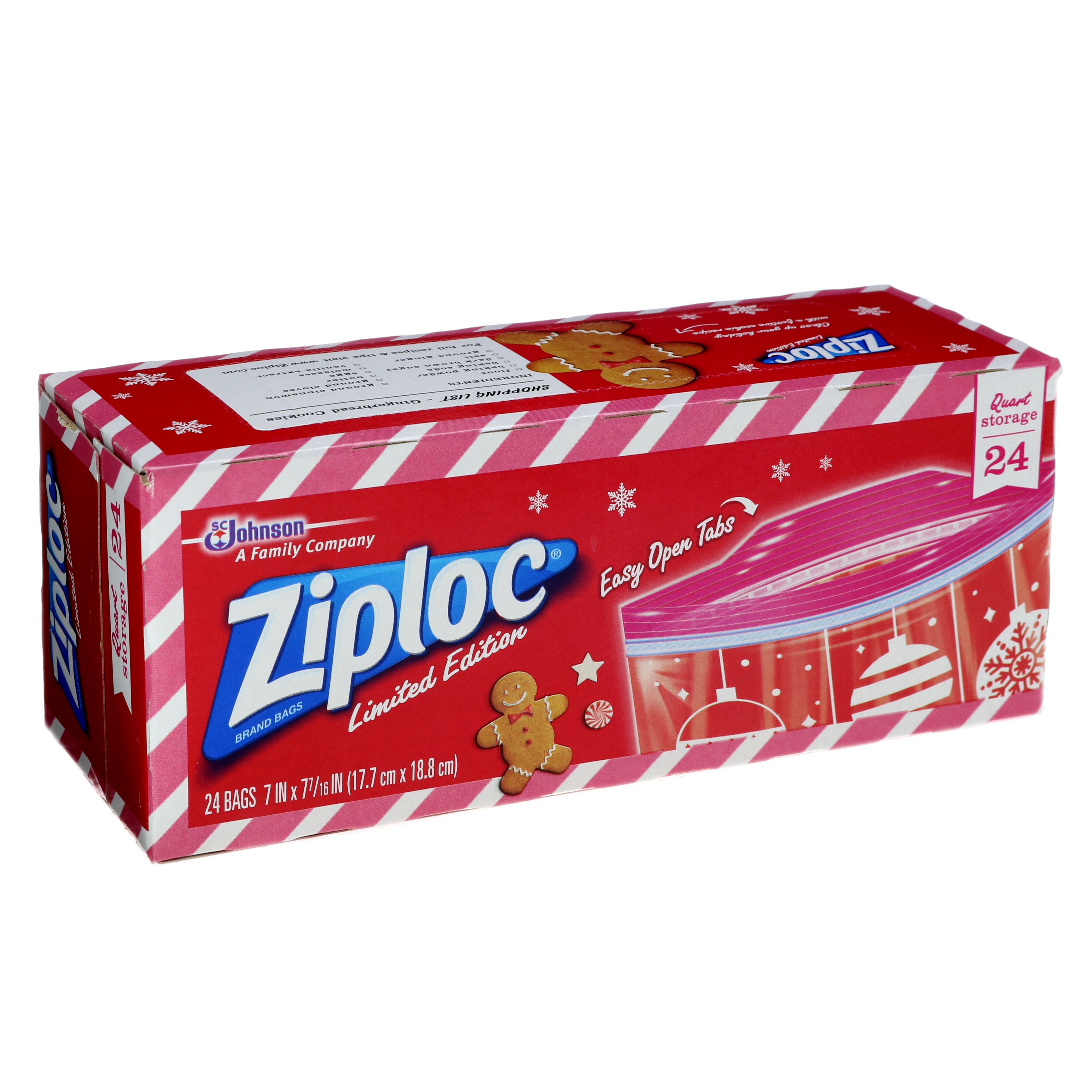 Ziploc Holiday Storage Bag Quart - Shop Storage bags at H-E-B