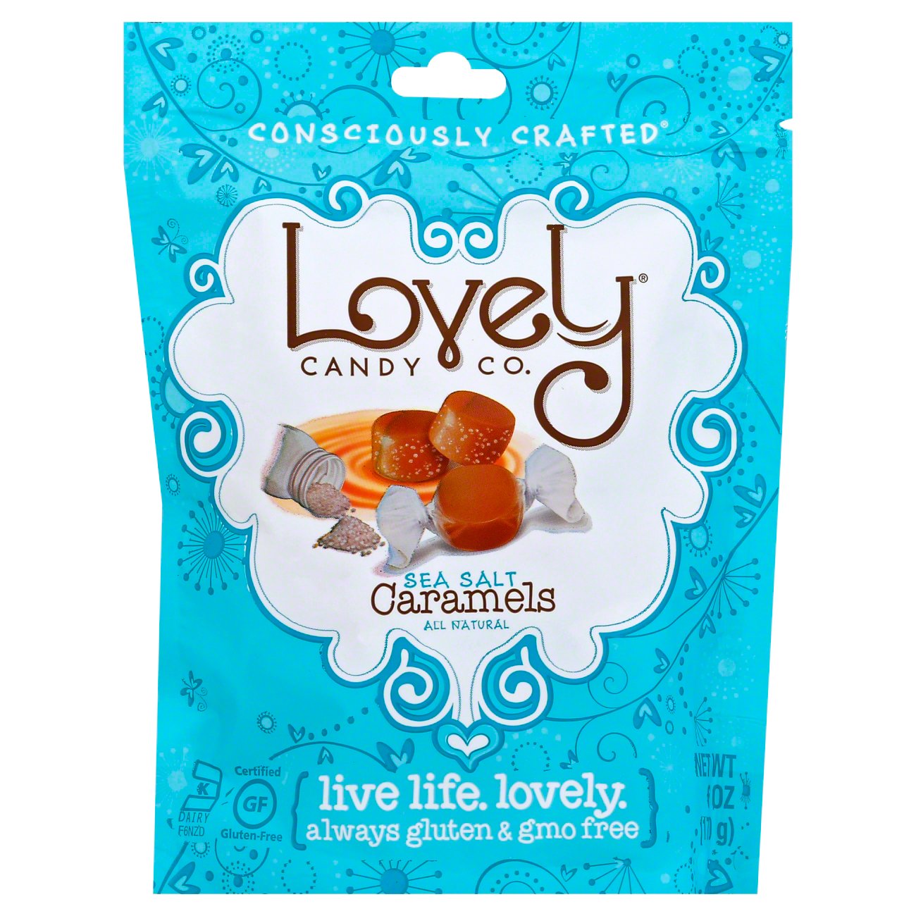 Lovely Candy Sea Salt Caramels, 6 oz | Central Market - Really Into Food