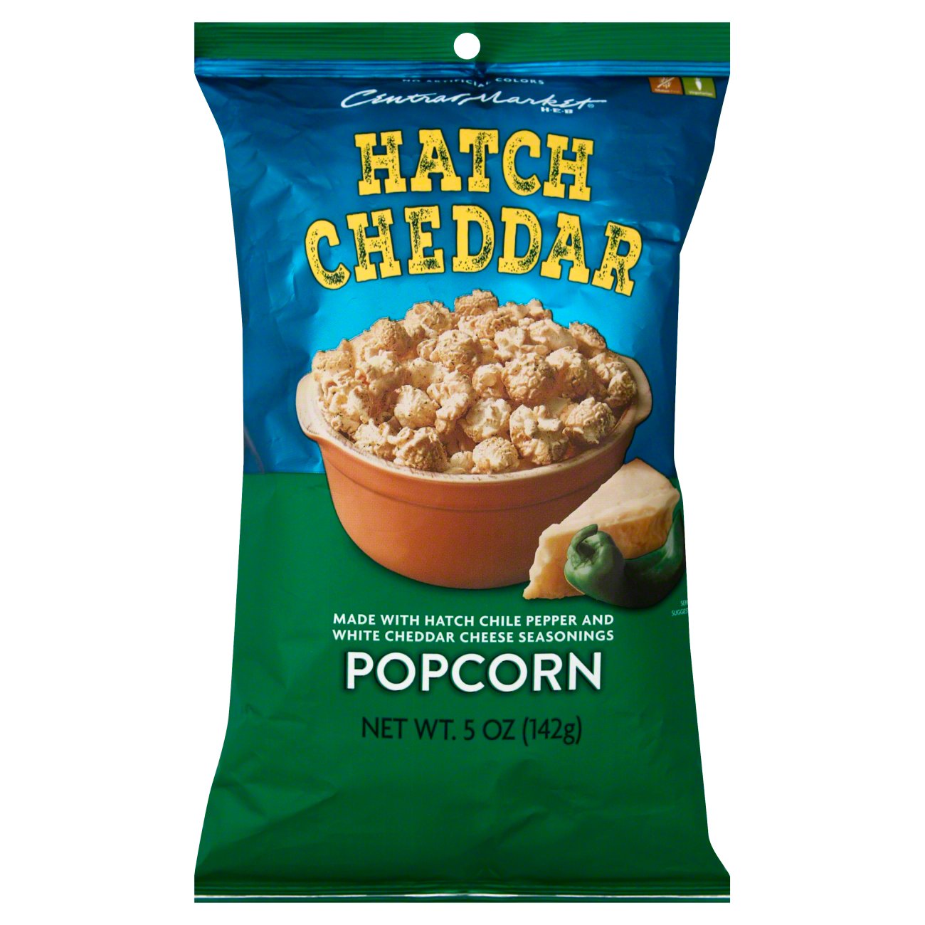 Central Market Hatch Cheddar Popcorn - Shop Popcorn at H-E-B