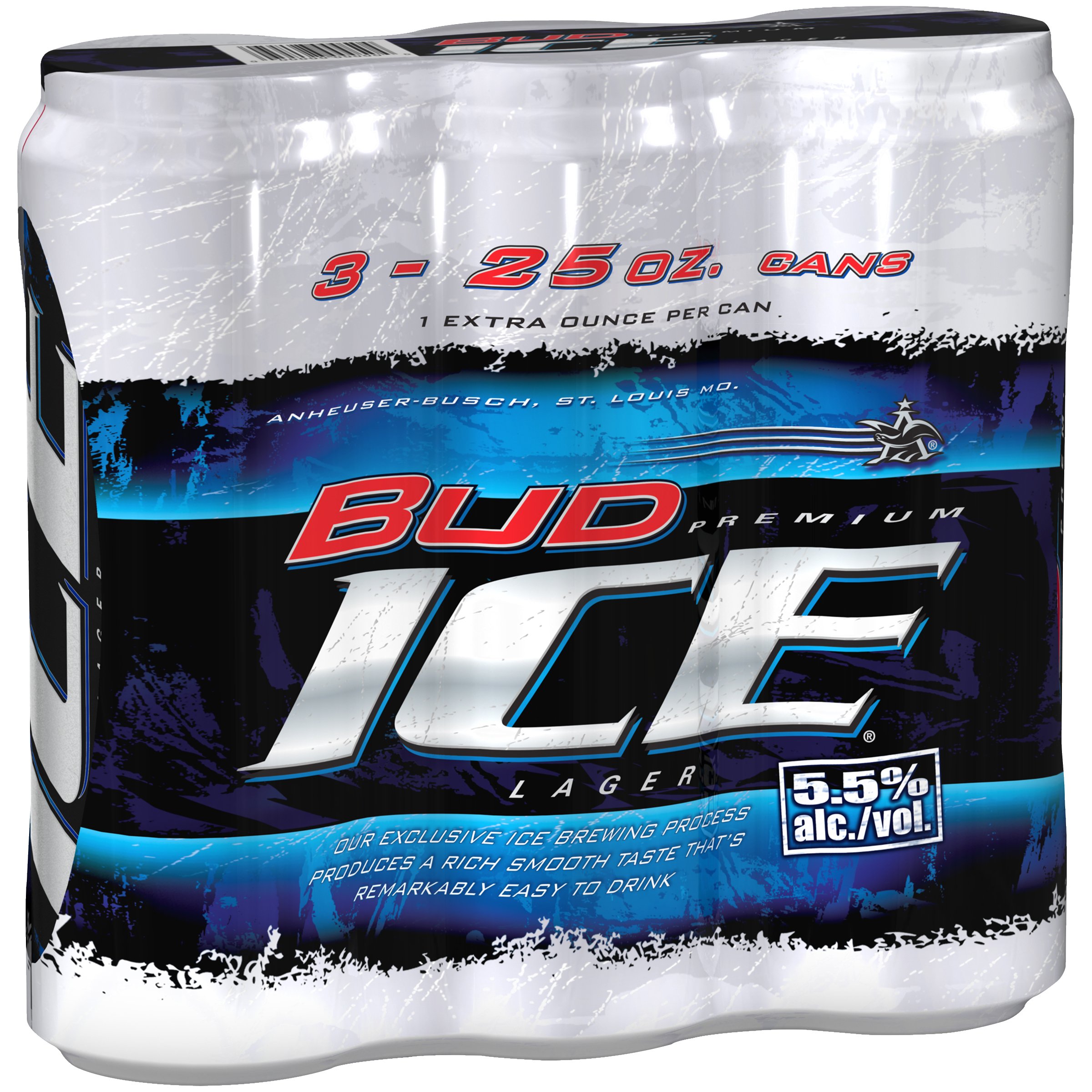 Bud Ice Premium Lager Beer, 3 pack - Shop Beer at H-E-B