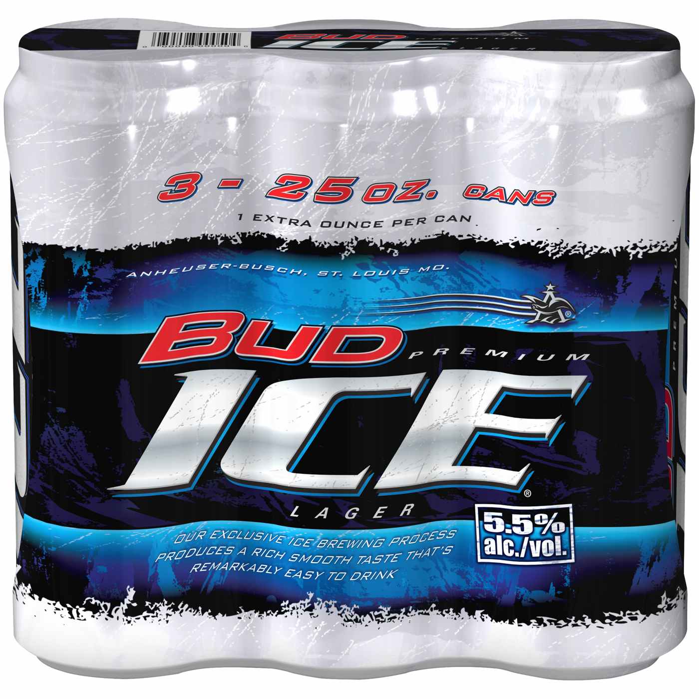 Bud Ice Premium Lager Beer, 3 pack - Shop Beer at H-E-B