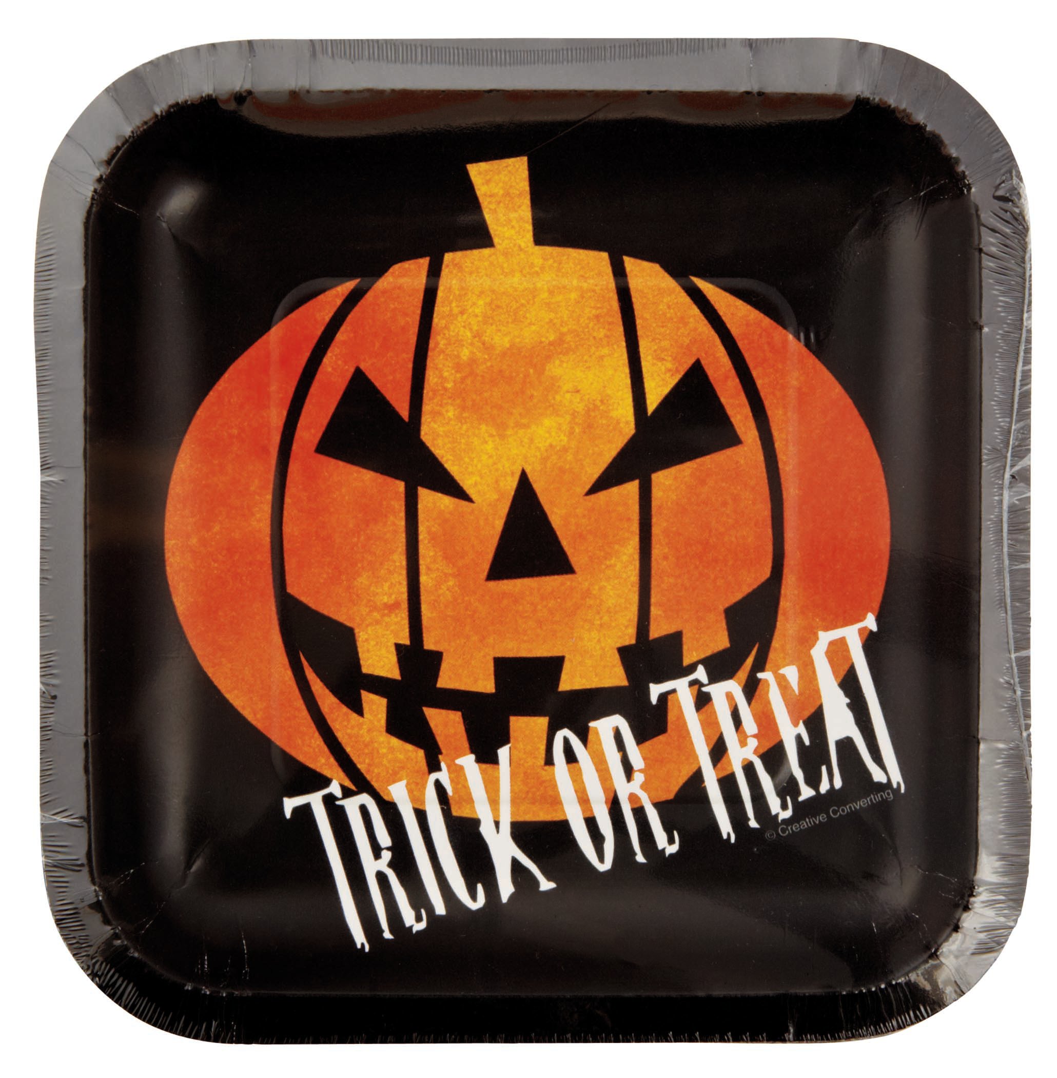 Creative Converting Creepy Night Square Lunch Plate - Shop Plates ...