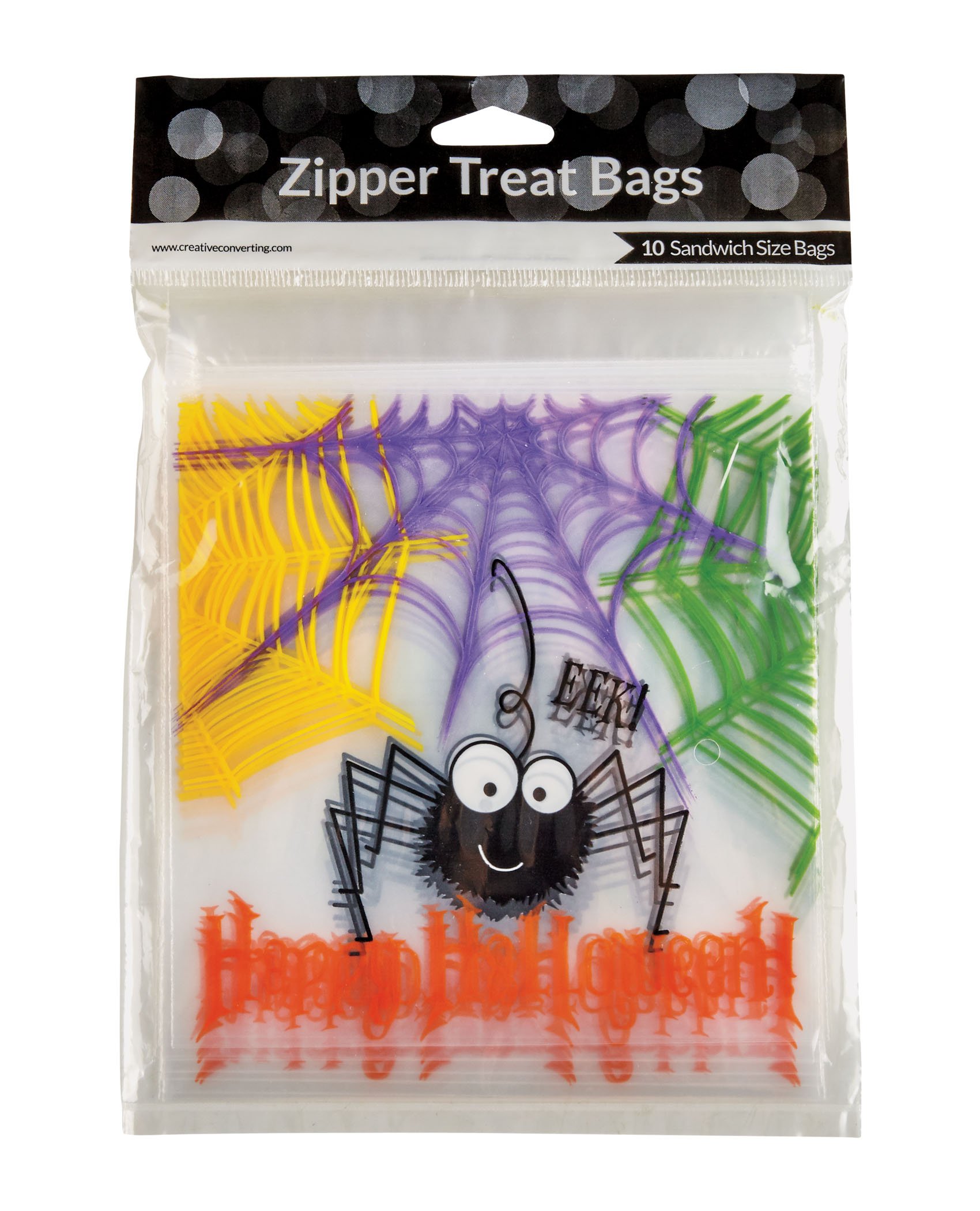 Creative Converting Happy Halloween Zipper Sandwich Bag, 10 PK - Shop ...