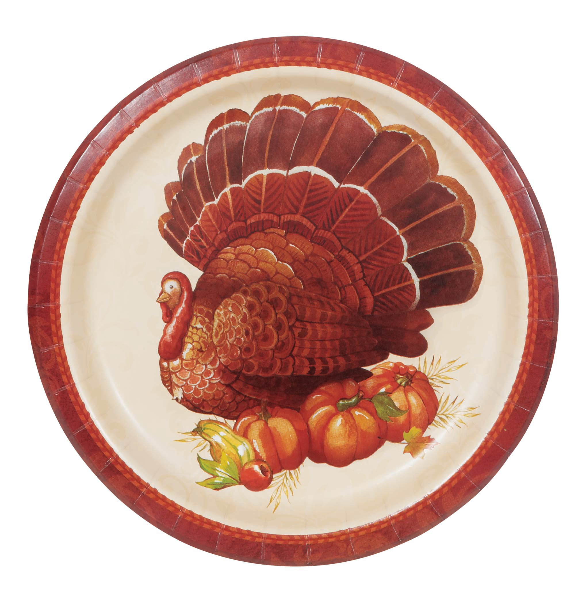 Creative Converting Thanksgiving Elegance Dinner Plate - Shop Plates ...