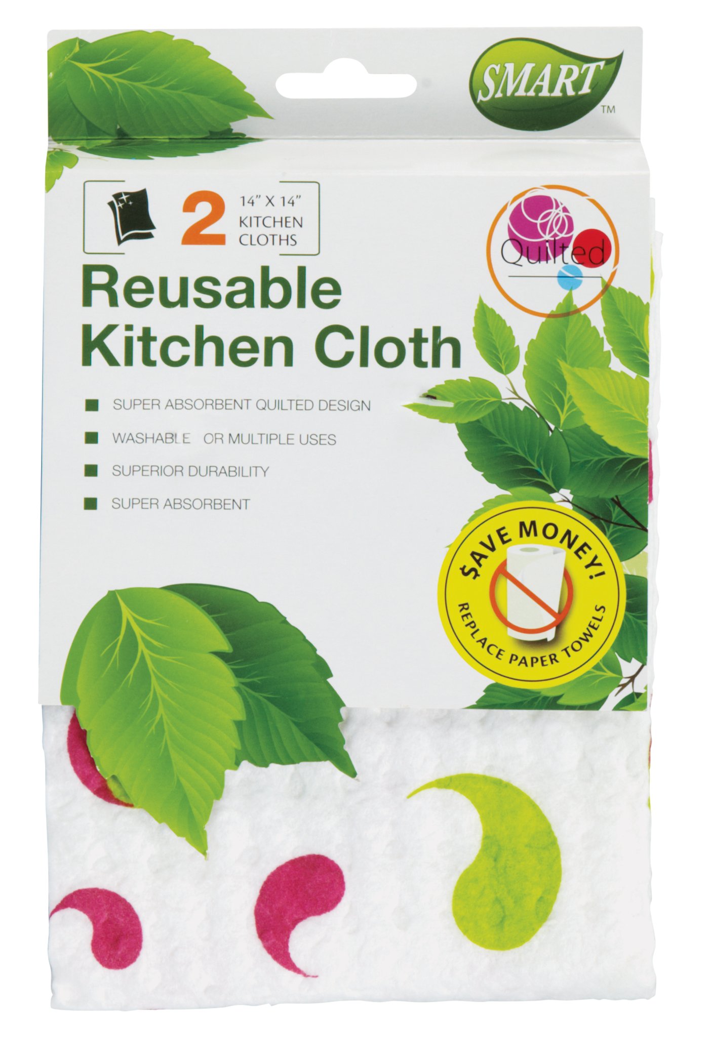 Smart Reusable Kitchen Cloth, Quilted Swirls - Shop Cleaning Cloths ...