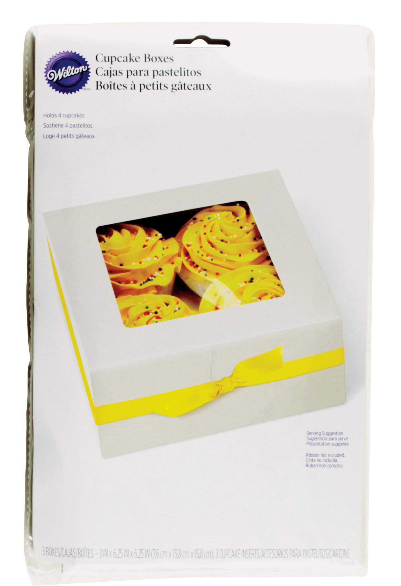 Wilton Cupcake Boxes White 4- Cavity - Shop Icing & decorations at H-E-B