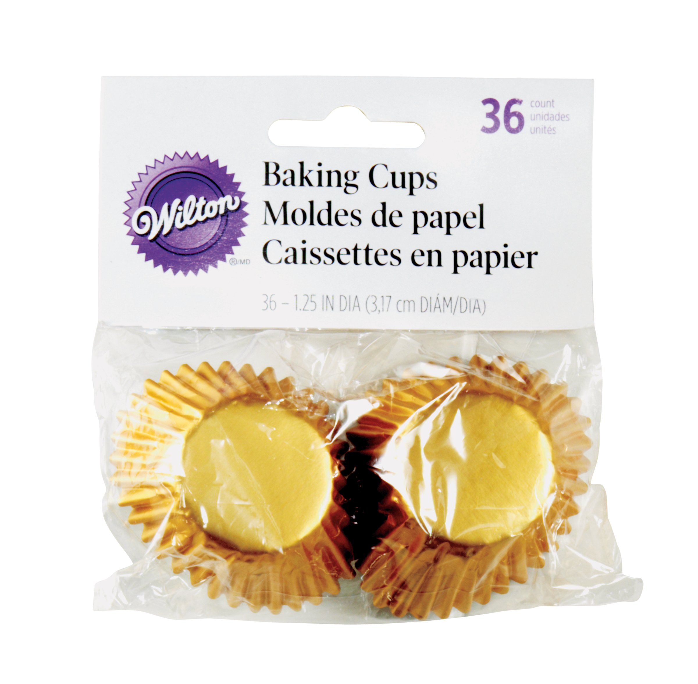 Wilton Baking Cups Mini Gold Foil - Shop Icing & decorations at H-E-B