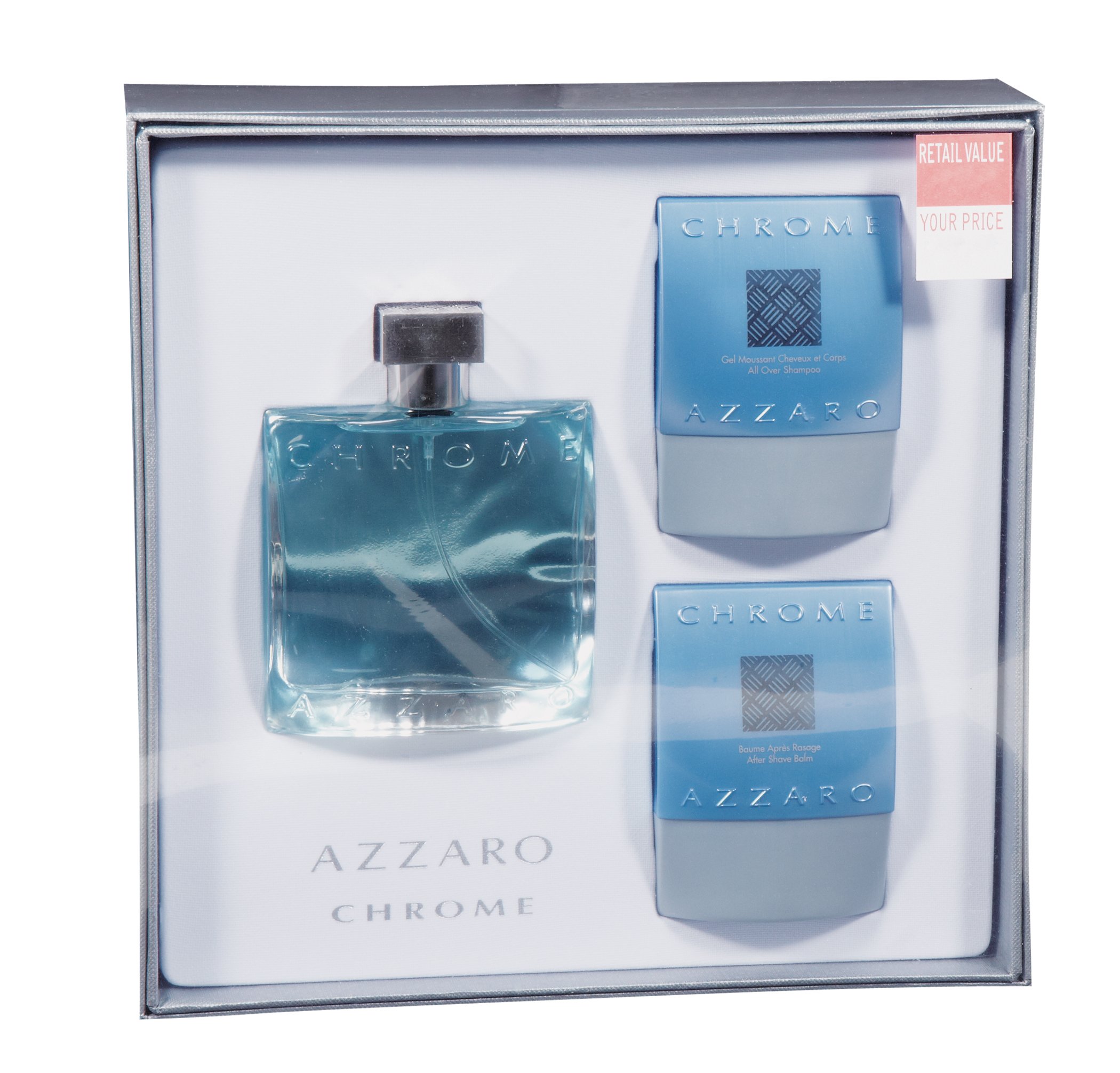 Azarro Chrome Men's Fragrance Set - Shop Bath & skin care sets at H-E-B