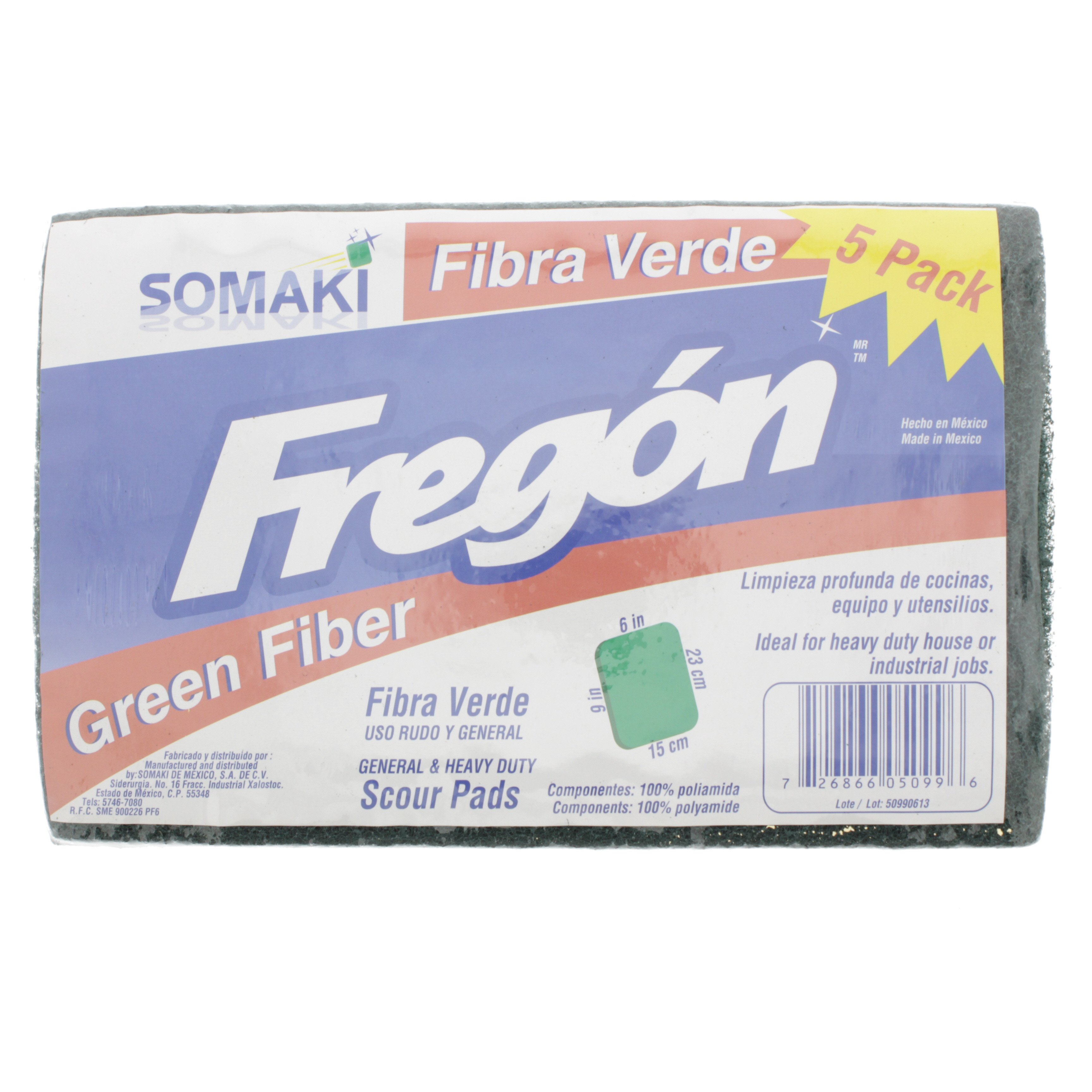 Fregon Industrial Green Fiber Pad - Shop Sponges & scrubbers at H-E-B