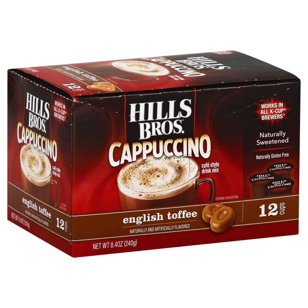 Hills Bros. Cappuccino Single Serve English Toffee - Shop Coffee at H-E-B Hills Bros. Cappuccino Single Serve English Toffee - Shop Coffee at H-E-B