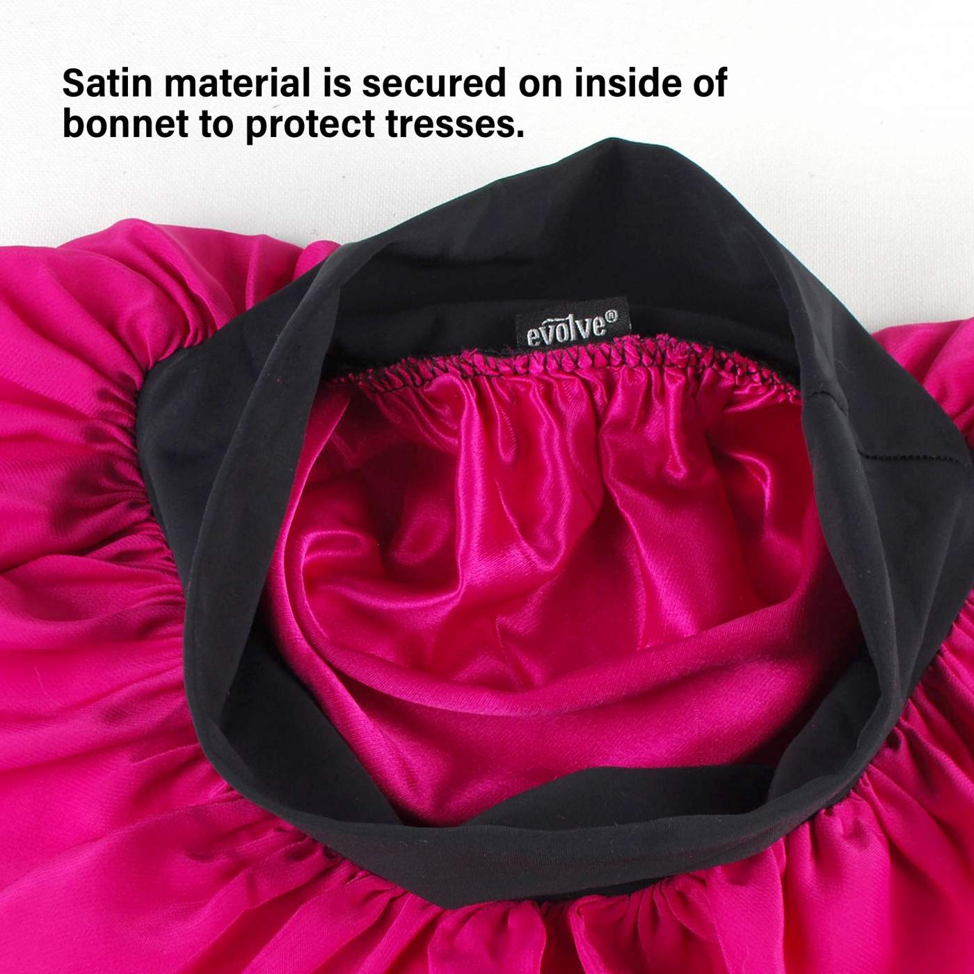 Evolve Satin Wide-Edge Bonnet - Fuchsia - Shop Hair accessories at H-E-B