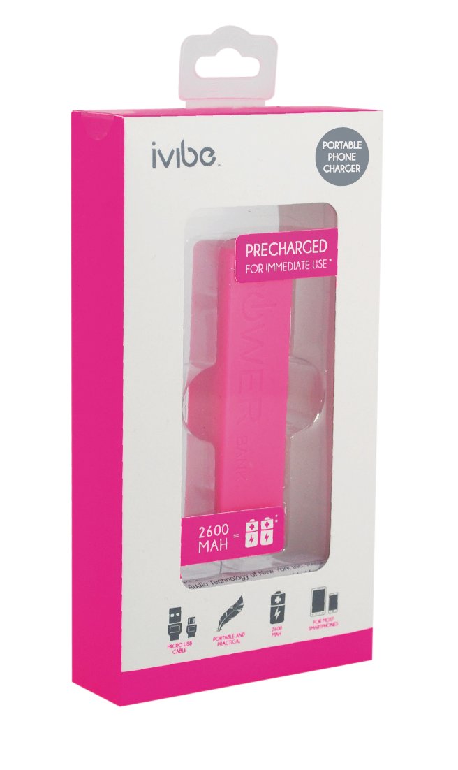 Ivibe Portable Phone Charger, Pink - Shop at H-E-B