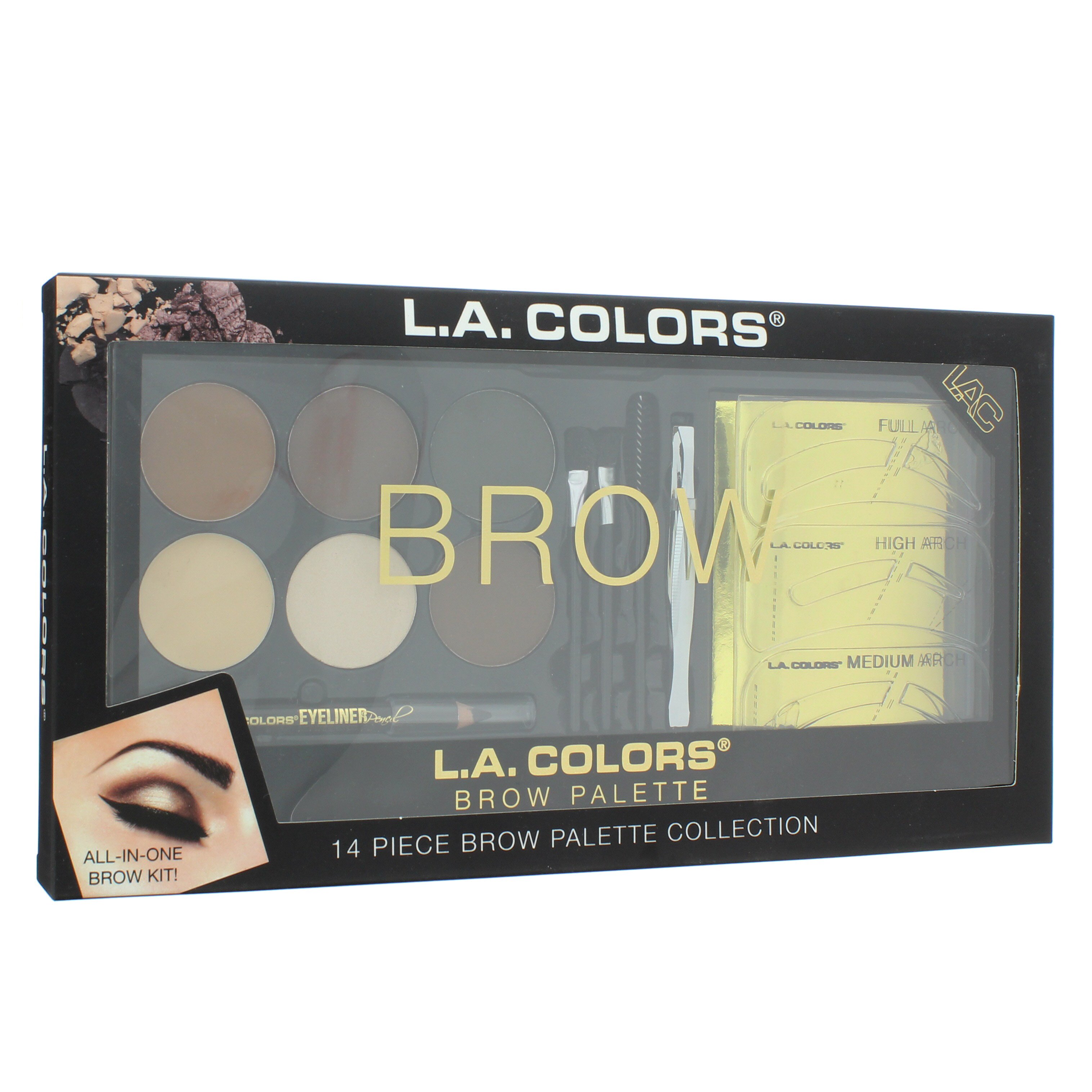 L.A. Colors Mega Brow Palette - Shop Brow pencils & powder at H-E-B