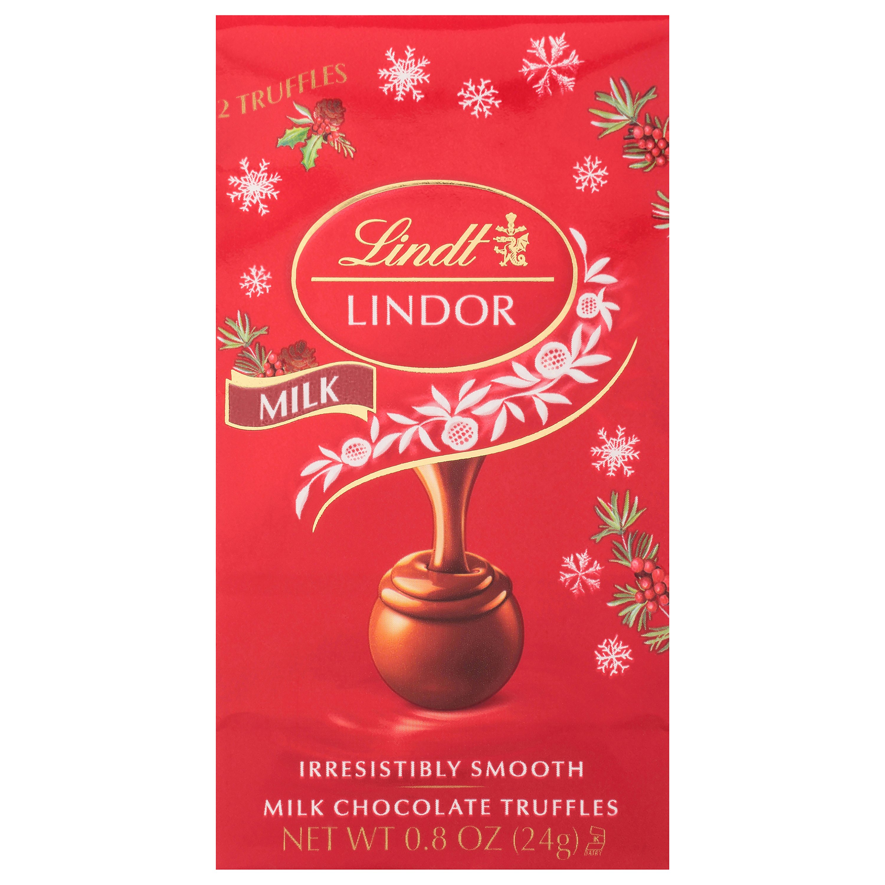 Lindt Lindor Milk Chocolate Truffles Christmas Candy - Shop Candy at H-E-B