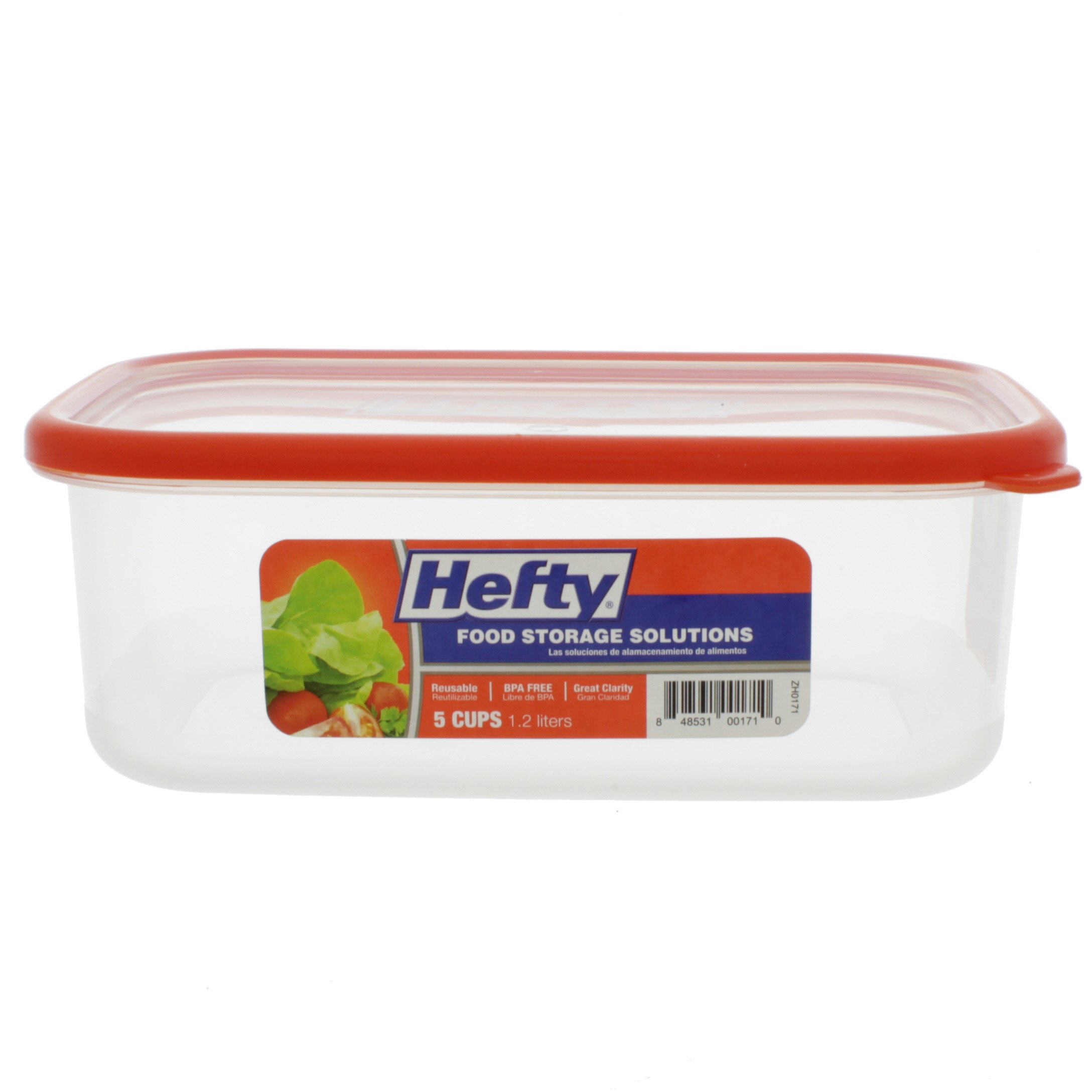Hefty Rectangle Food Storage Solutions 5 Cups - Shop Food storage at H-E-B