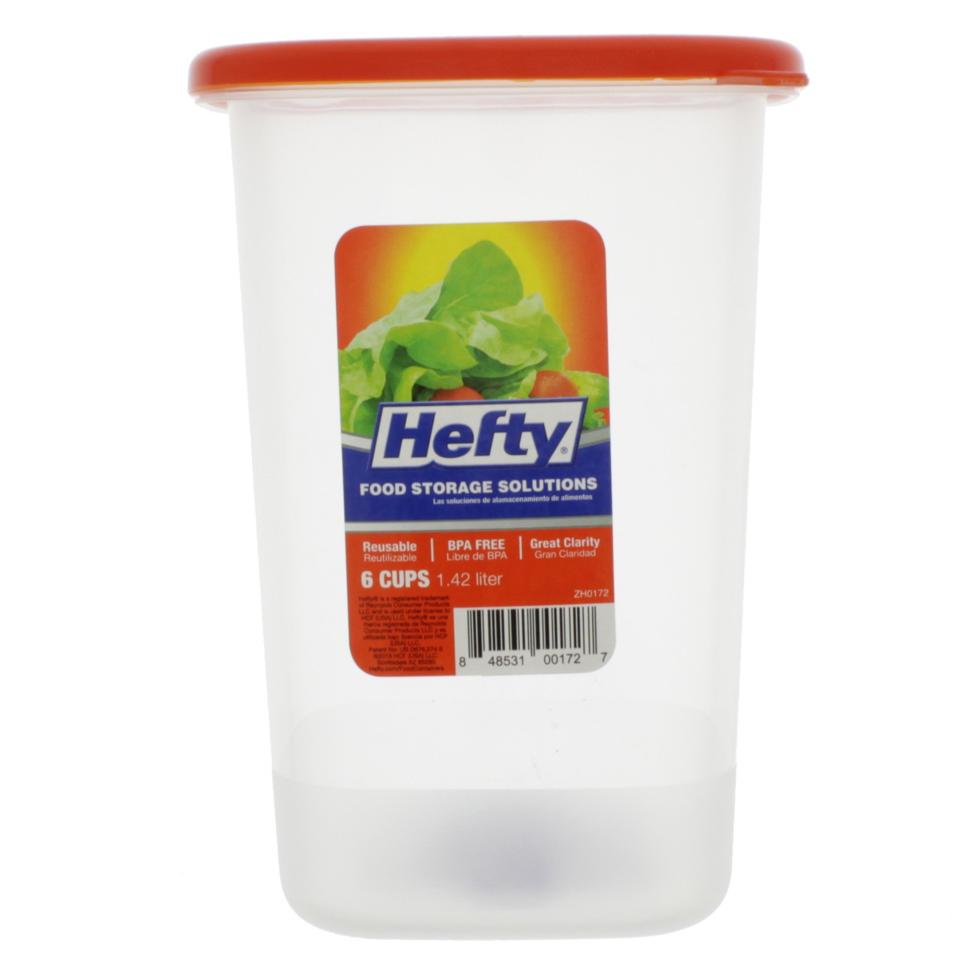 Hefty Tall Square Food Storage Solutions 6 Cups - Shop Food Storage at ...