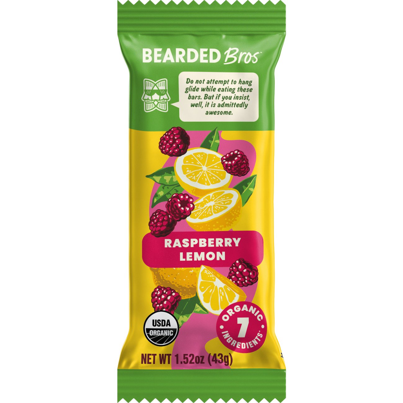 Bearded Brothers Raspberry Lemon Food Bar, 1.52 oz | Central Market ...