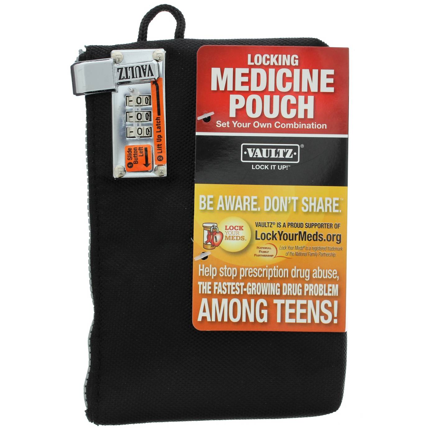 Vaultz Locking Medicine Pouch, Assorted Colors - Shop Pill Cutters ...