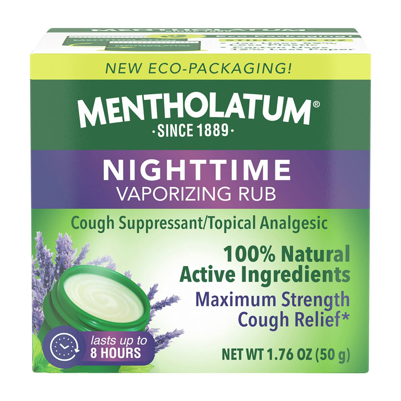 Mentholatum Nighttime Vaporizing Rub with Soothing Lavender - Shop ...