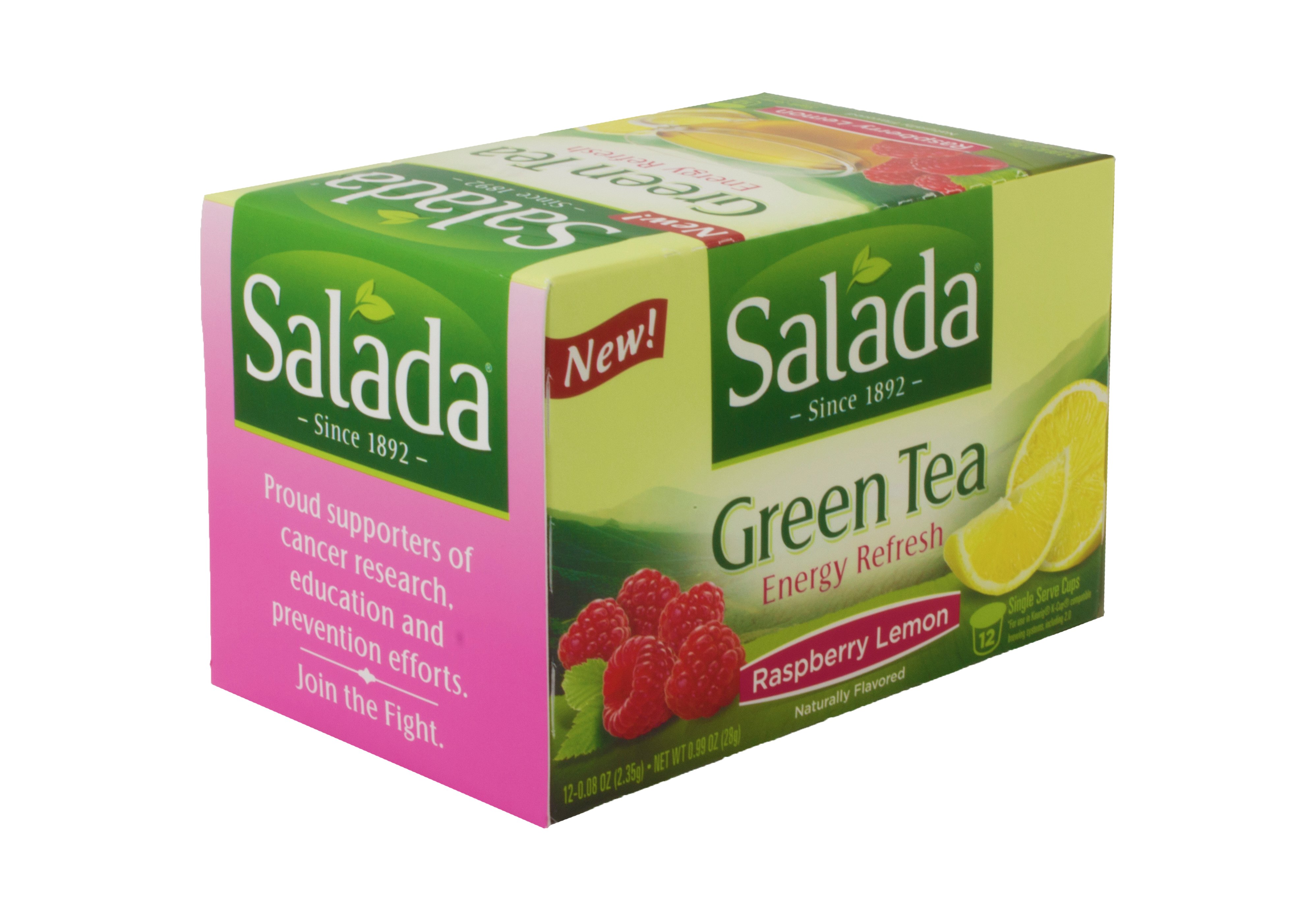 Salada Green Tea Energy Refresh Raspberry Lemon - Shop Tea at H-E-B