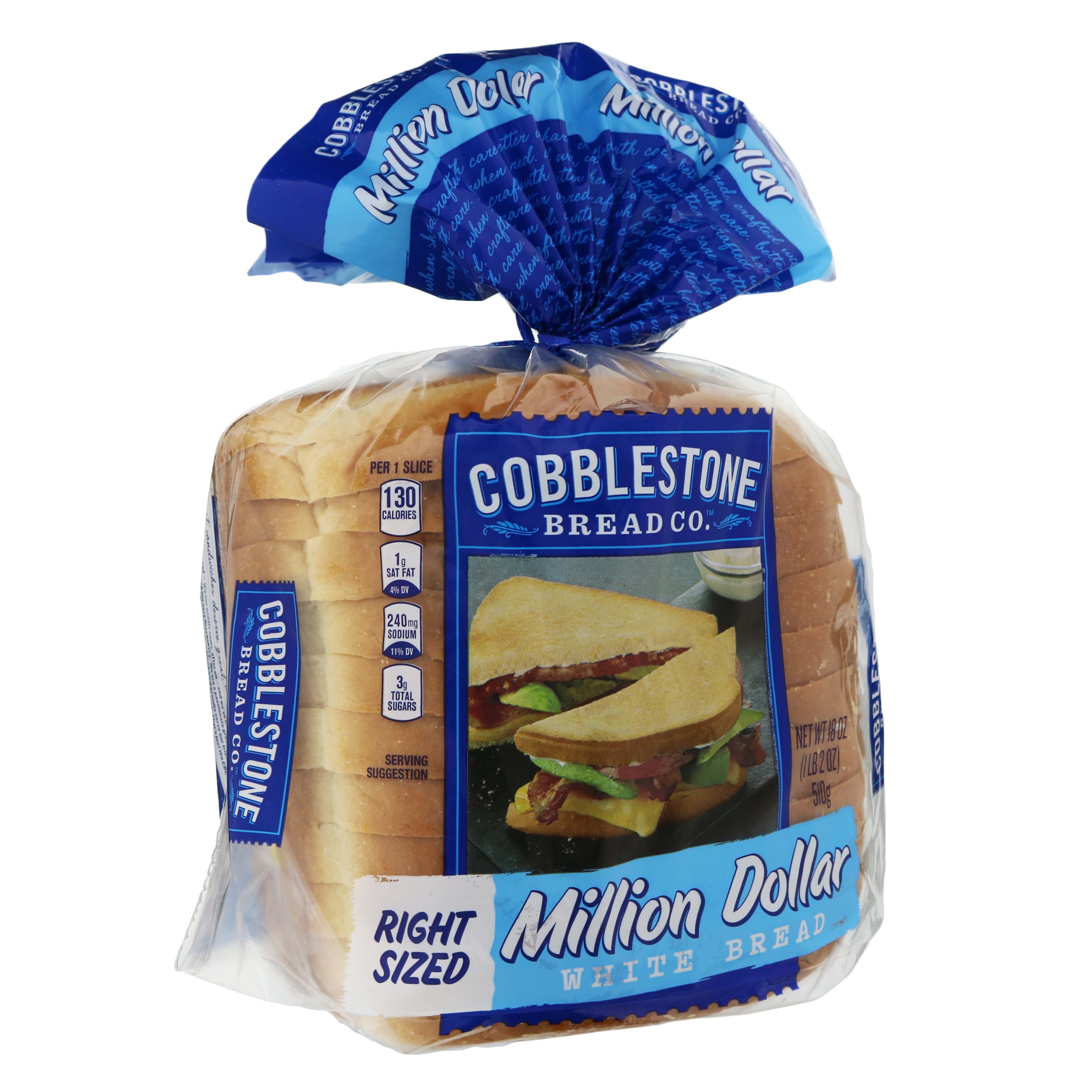 Cobblestone Bread Co. Million Dollar White Bread, 18 oz | Central ...