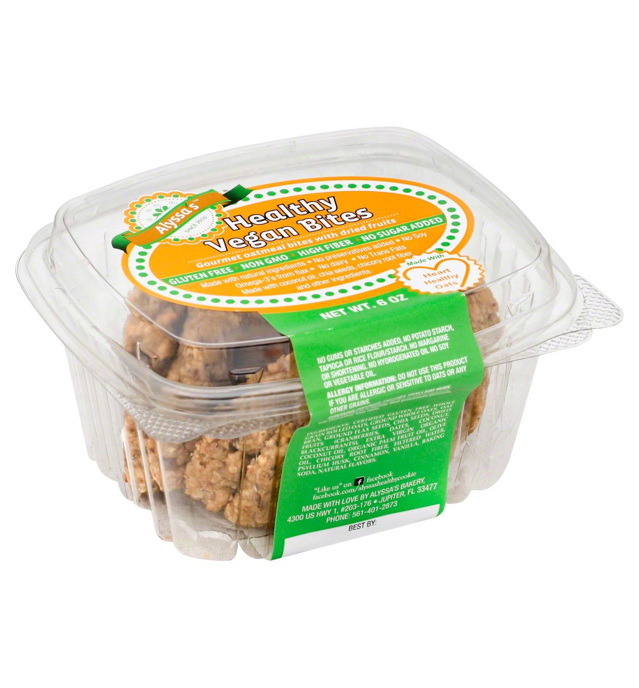 Alyssa's Healthy Vegan Bites - Shop Cookies at H-E-B
