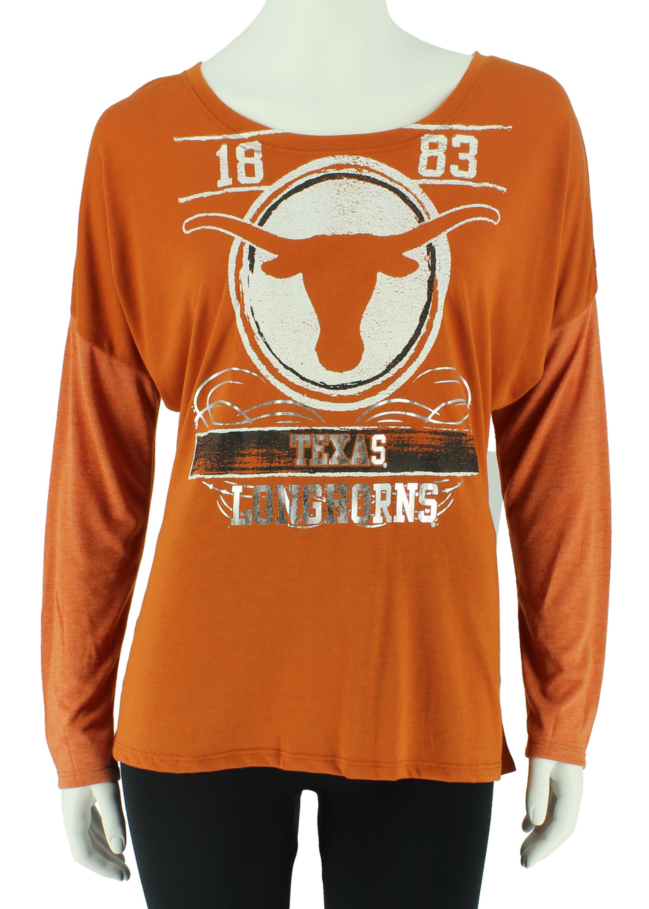 University of Texas Women's Long Sleeve Scoop Neck Tee - Shop Team ...