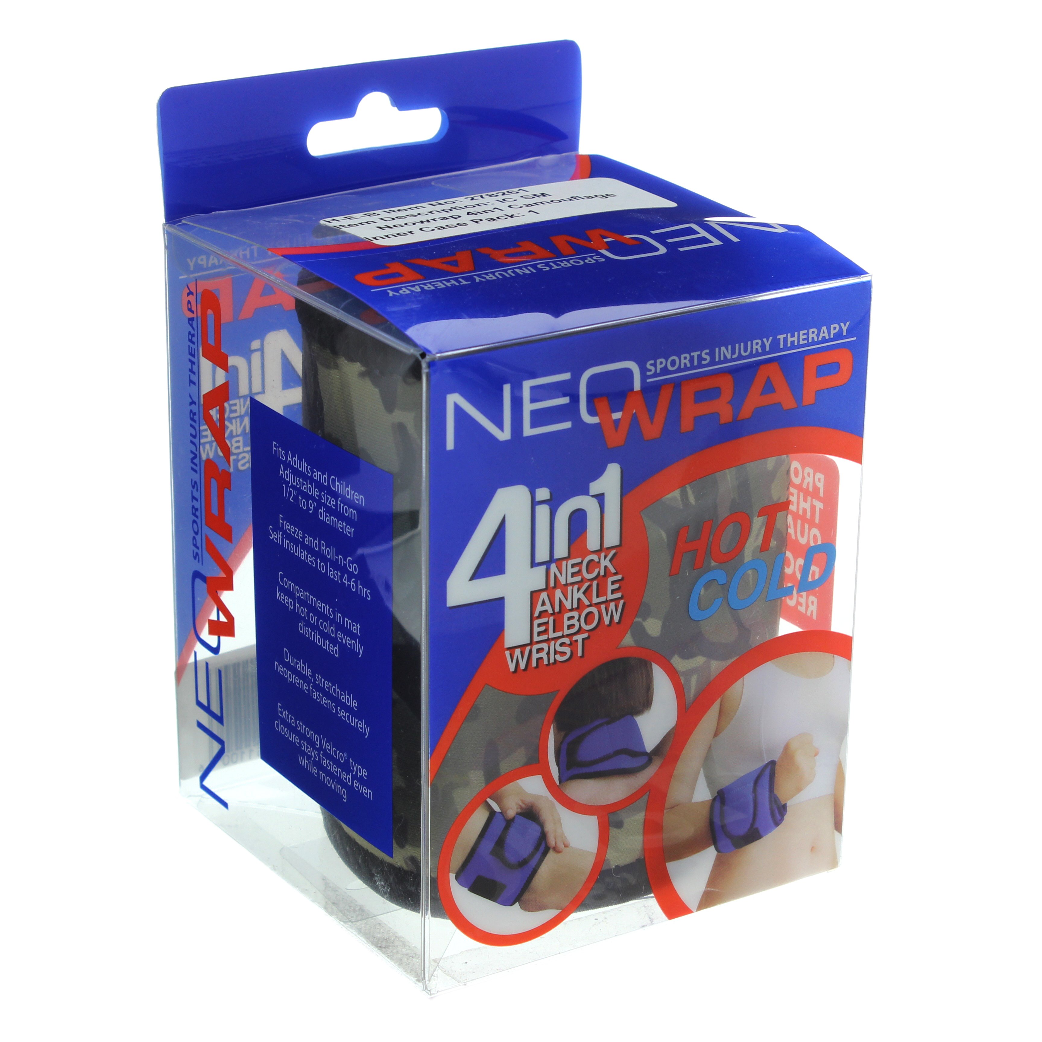 Icy Cools Neowrap Small 4 -in-1 Hot/Cold Therapy Wrap, Camouflage ...