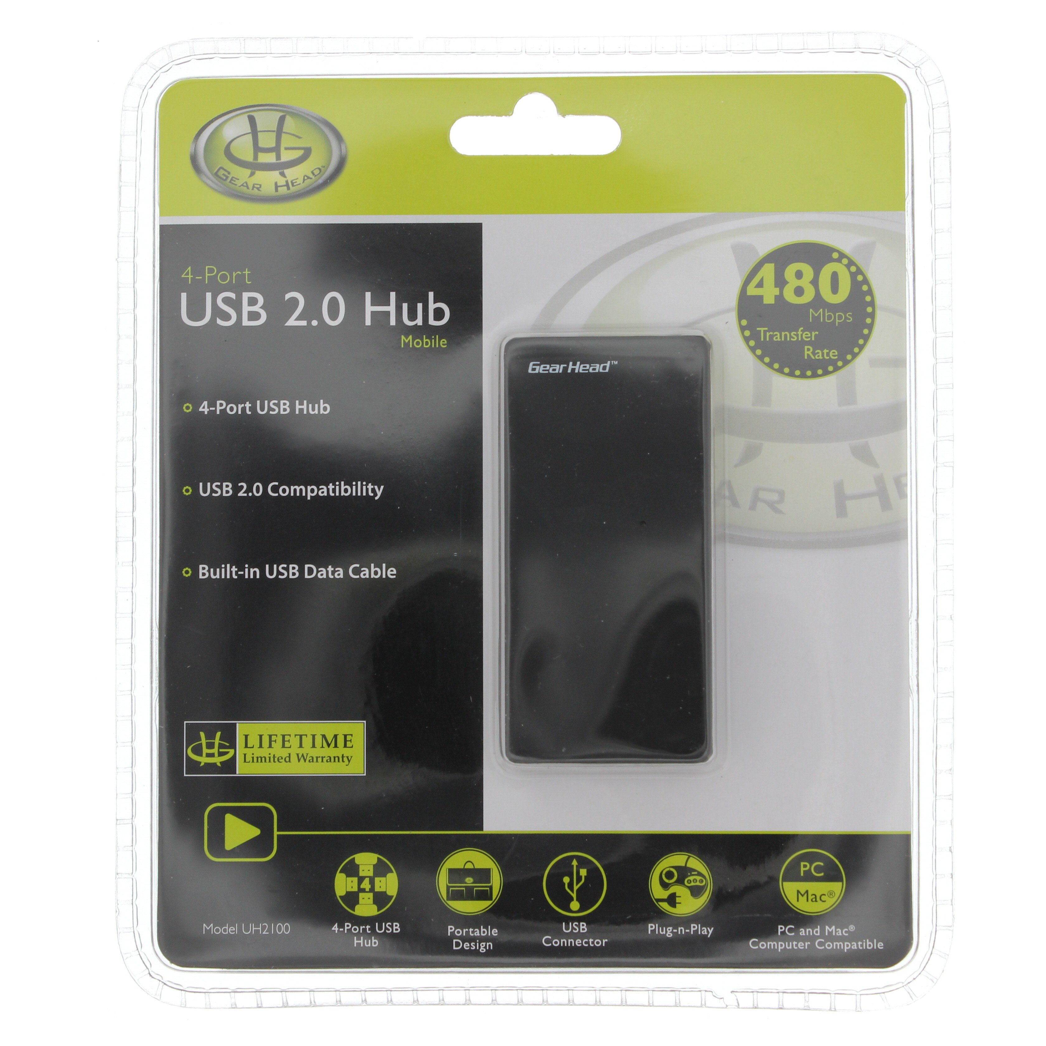 Gear Head 4-Port USB 2.0 Hub - Shop Connection cables at H-E-B