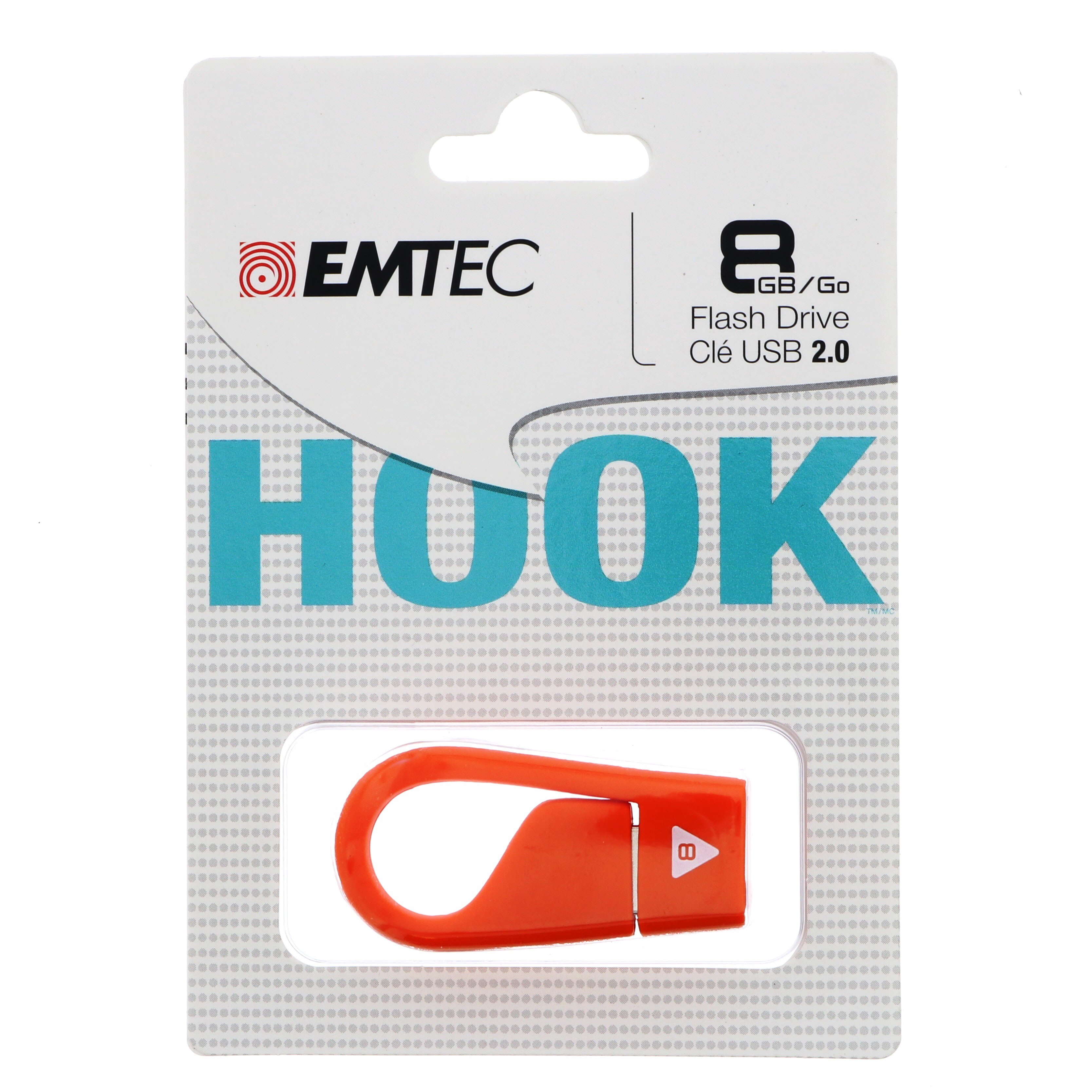 Emtec Hook 8GB USB 2.0 Flash Drive, Assorted Colors - Shop Storage devices at H-E-B