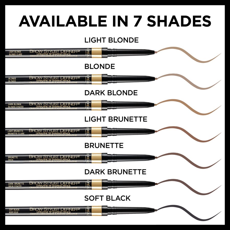 L Oreal Paris Brow Stylist Definer Waterproof Eyebrow Mechanical Pencil Brunette Shop Brow pencils powder at H E B