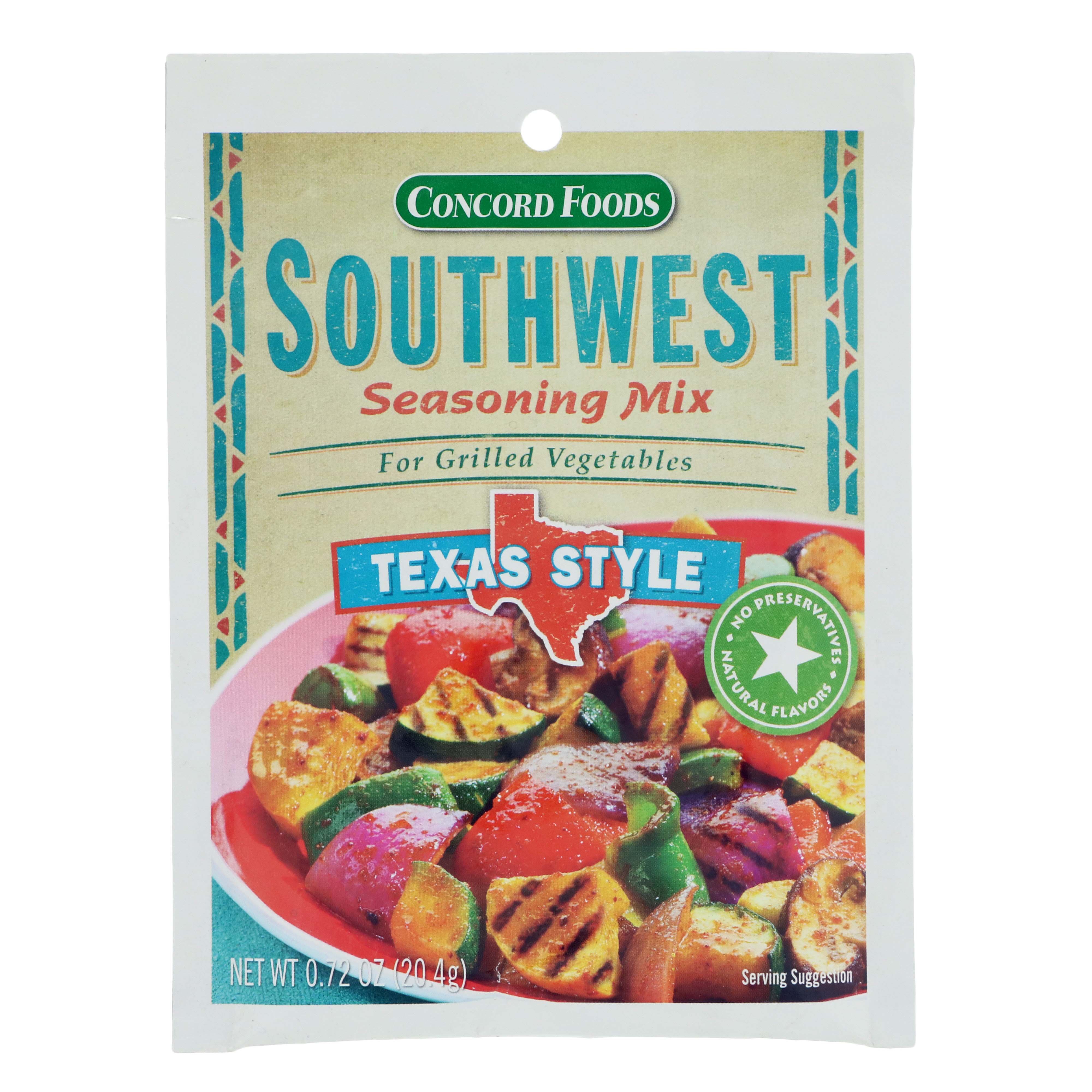 Concord Foods Southwest Seasoning Mix for Grilled Vegetables - Shop ...