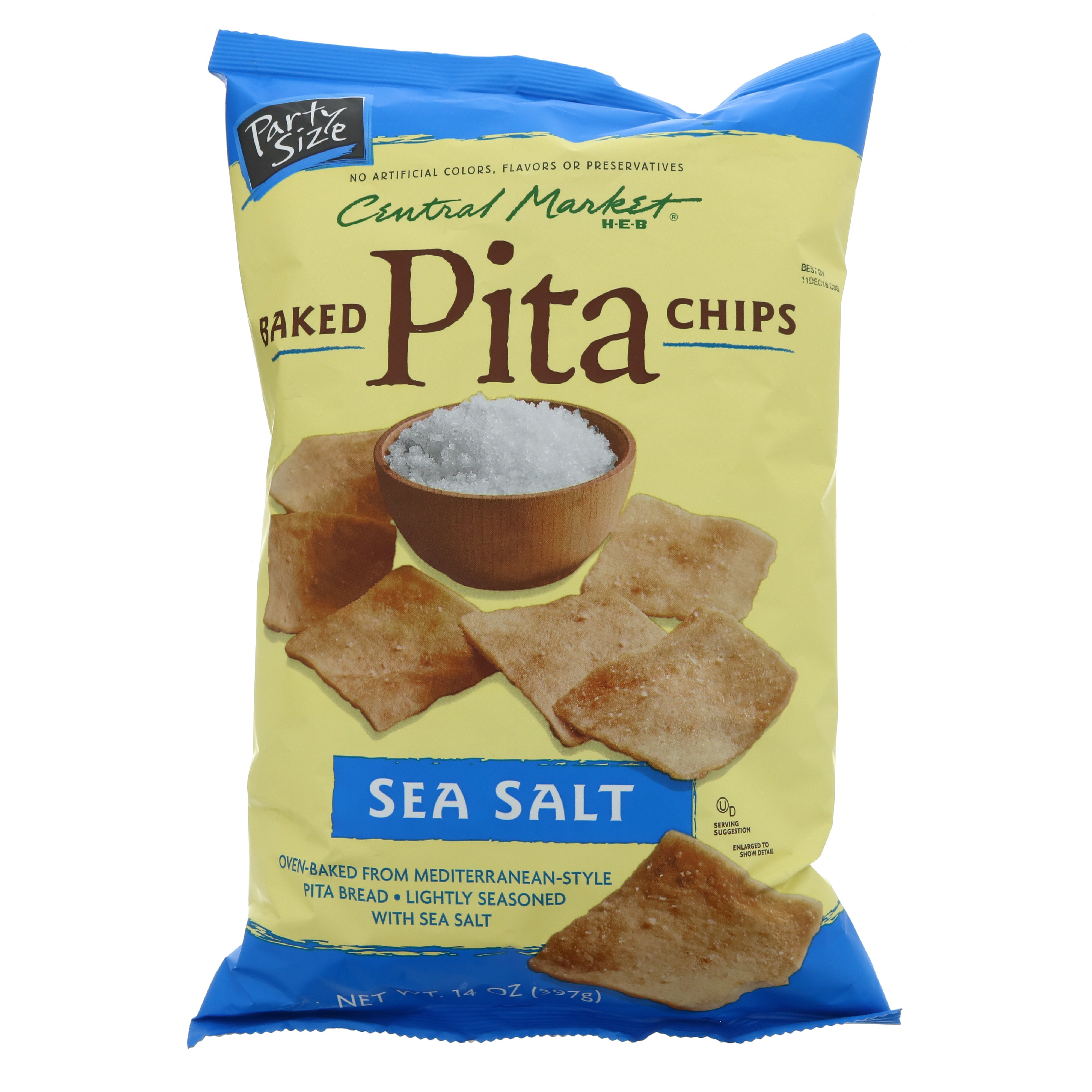 Central Market Baked Sea Salt Pita Chips, 14 oz | Central Market ...