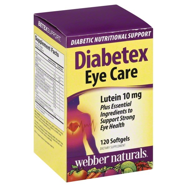 Webber Naturals Diabetex Eye Care Dietary Supplement. - Shop ...