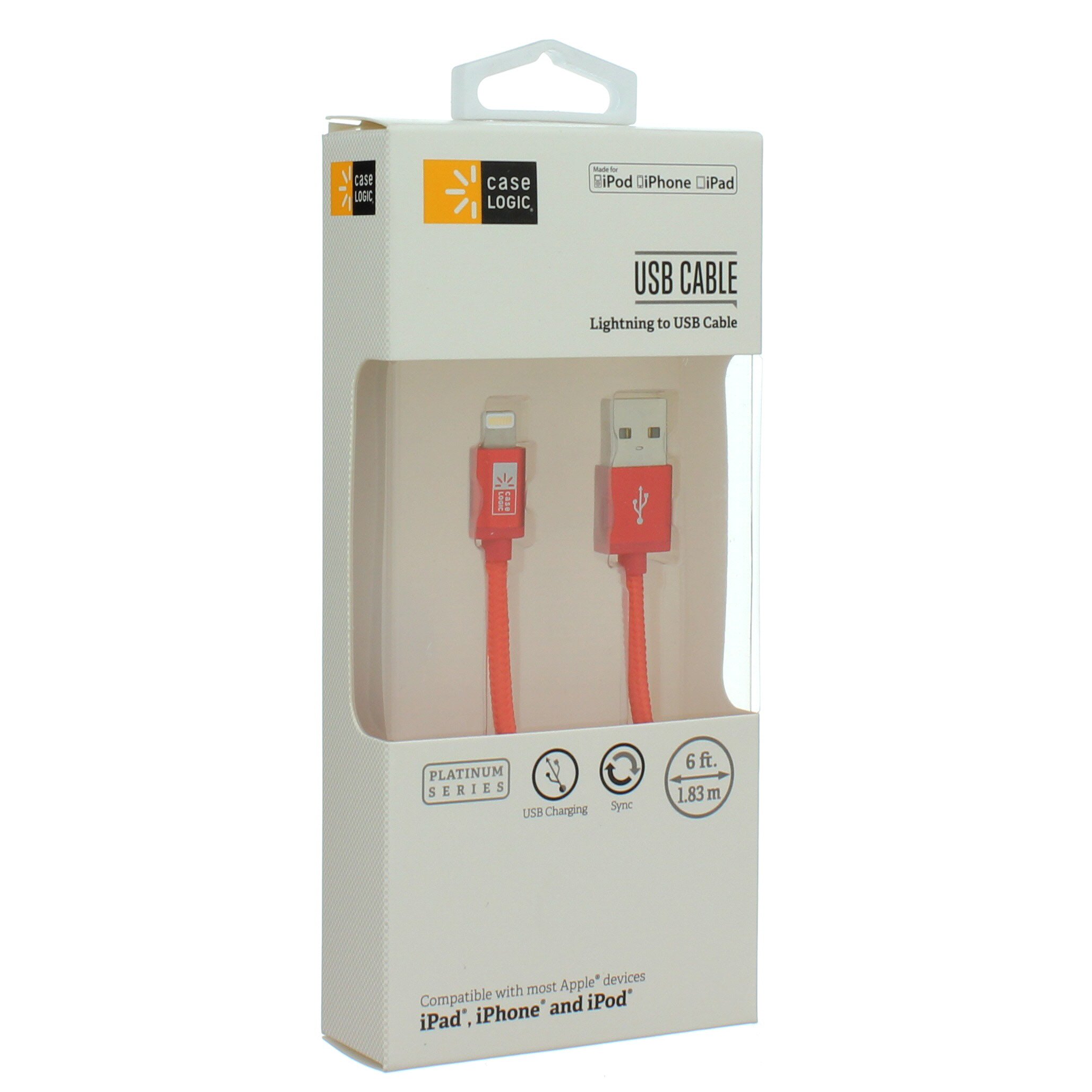 Case Logic Platinum Series Bright Lightning to USB Cable - Shop Phone ...