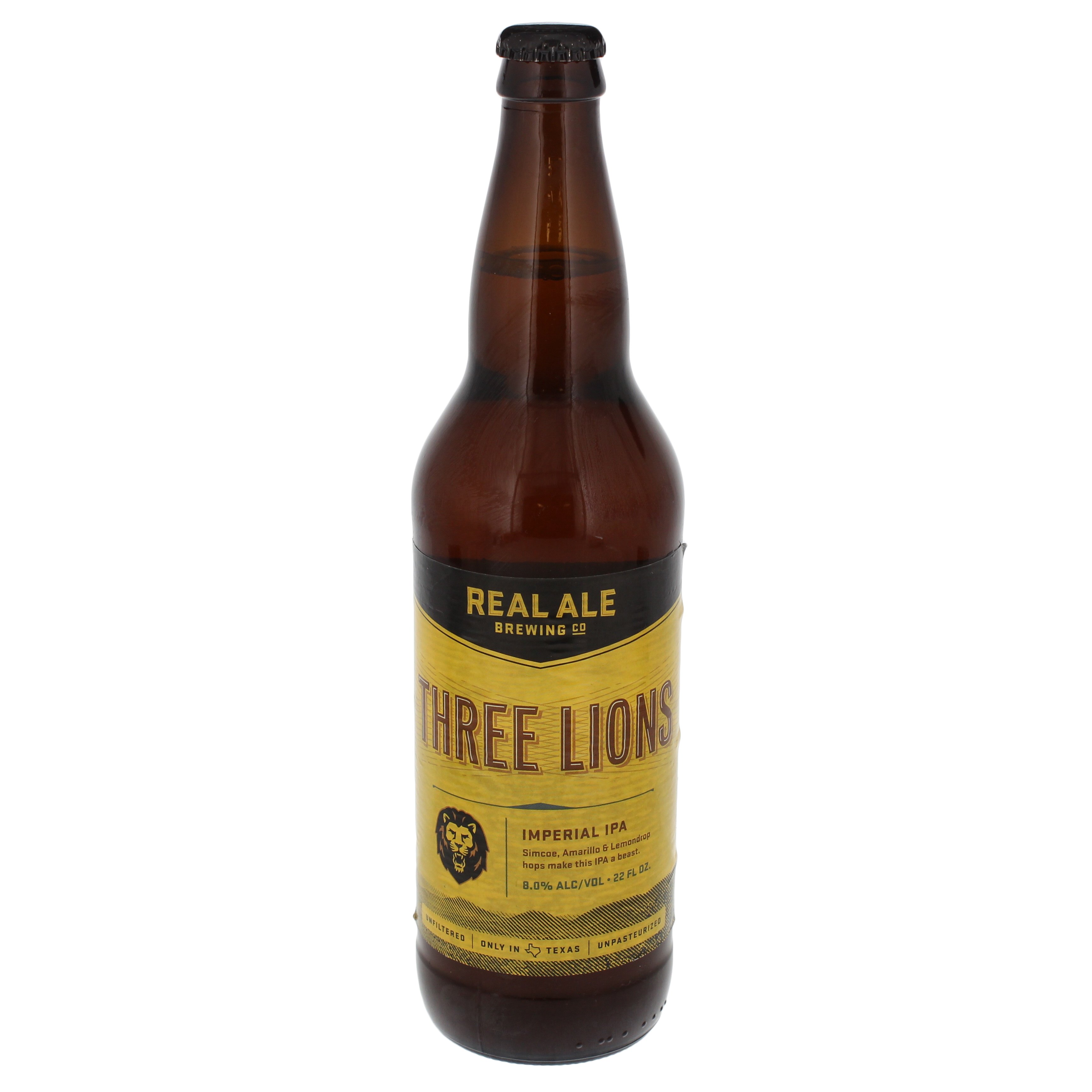 Real Ale Three Lions Imperial IPA Beer Bottle - Shop Beer at H-E-B