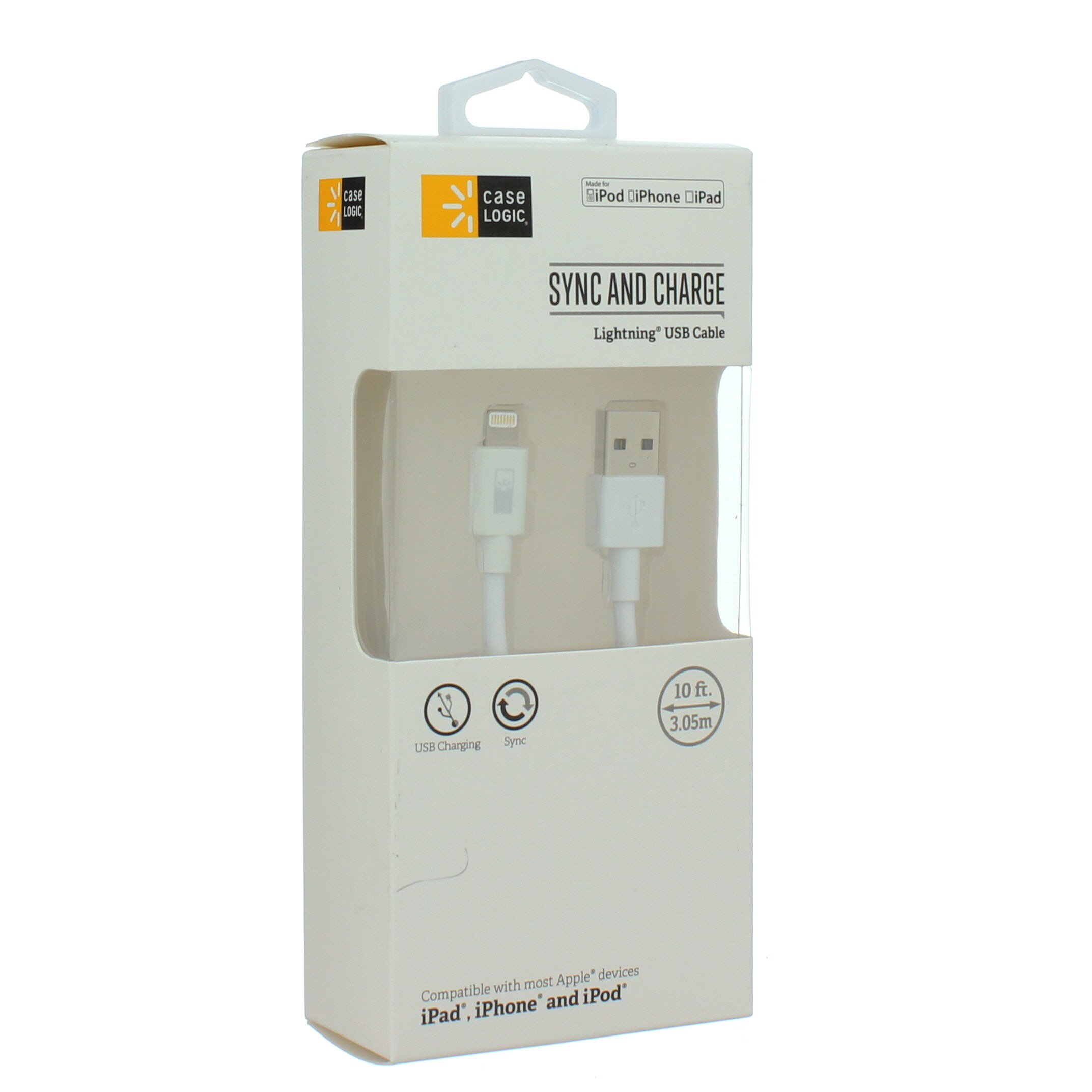 Case Logic White Lightning USB Cable - Shop Phone chargers at H-E-B