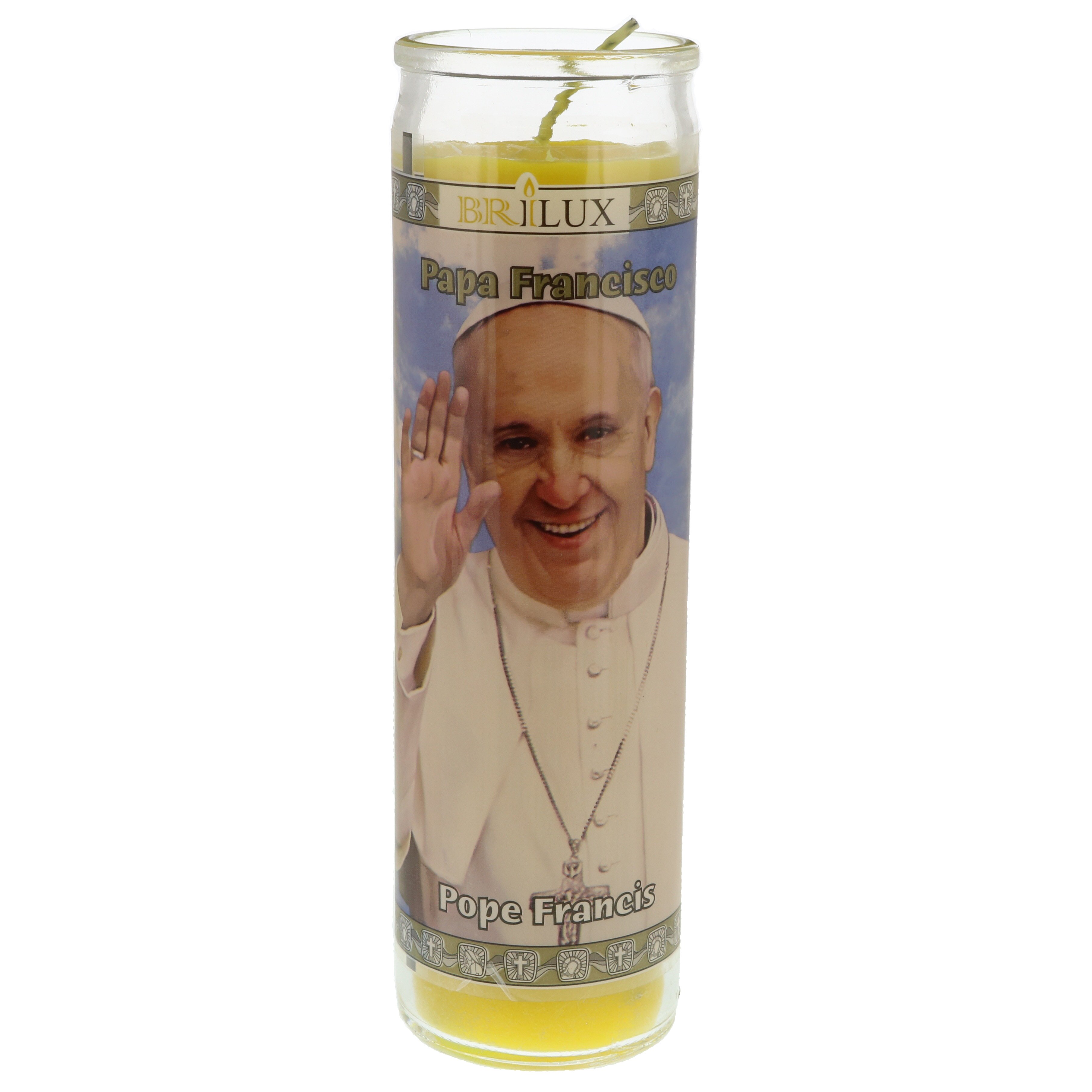 Brilux Pope Francis Scented Religious Candle – Yellow Wax - Shop ...
